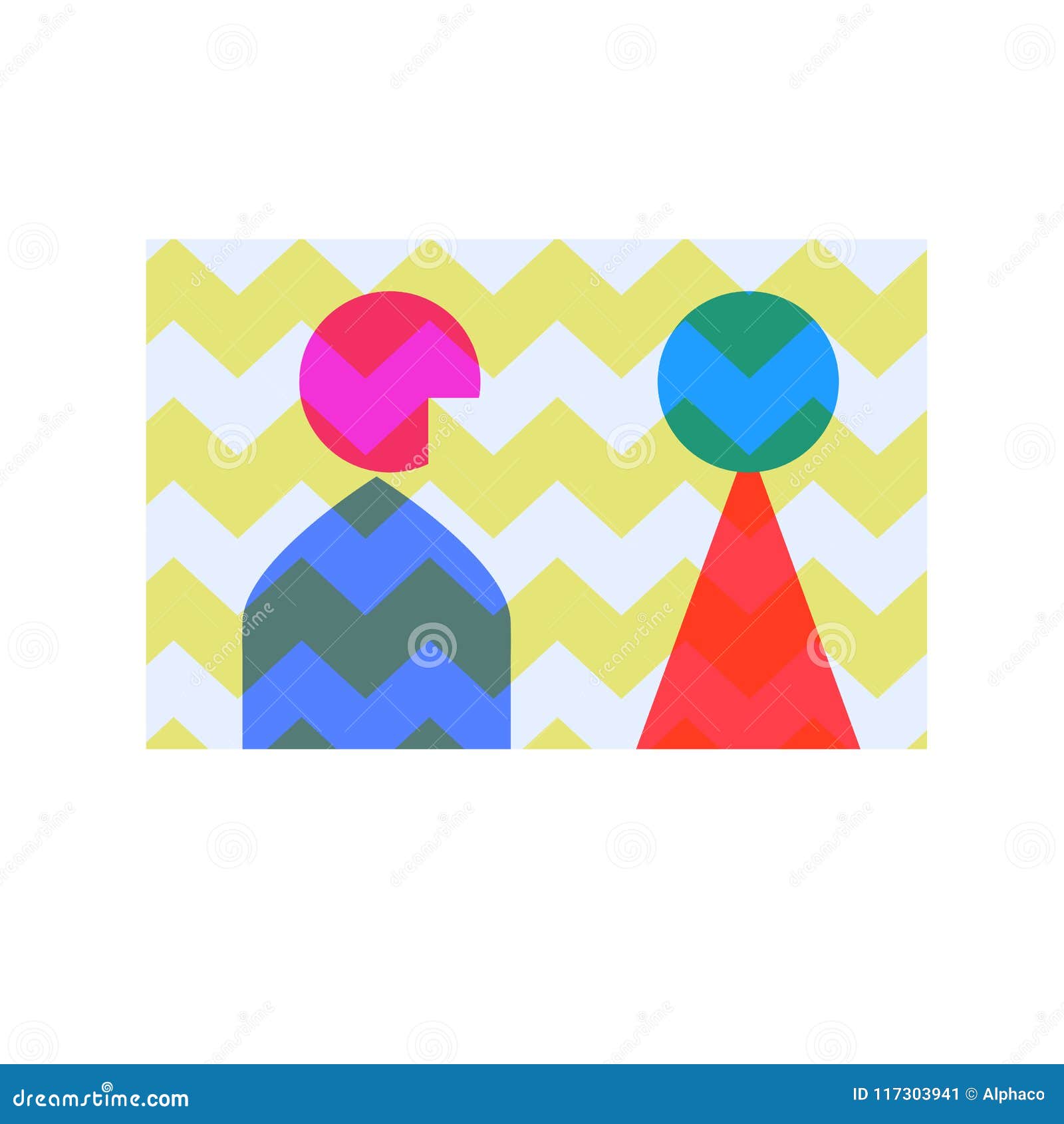 Abstract people talking stock vector. Illustration of eyes - 117303941