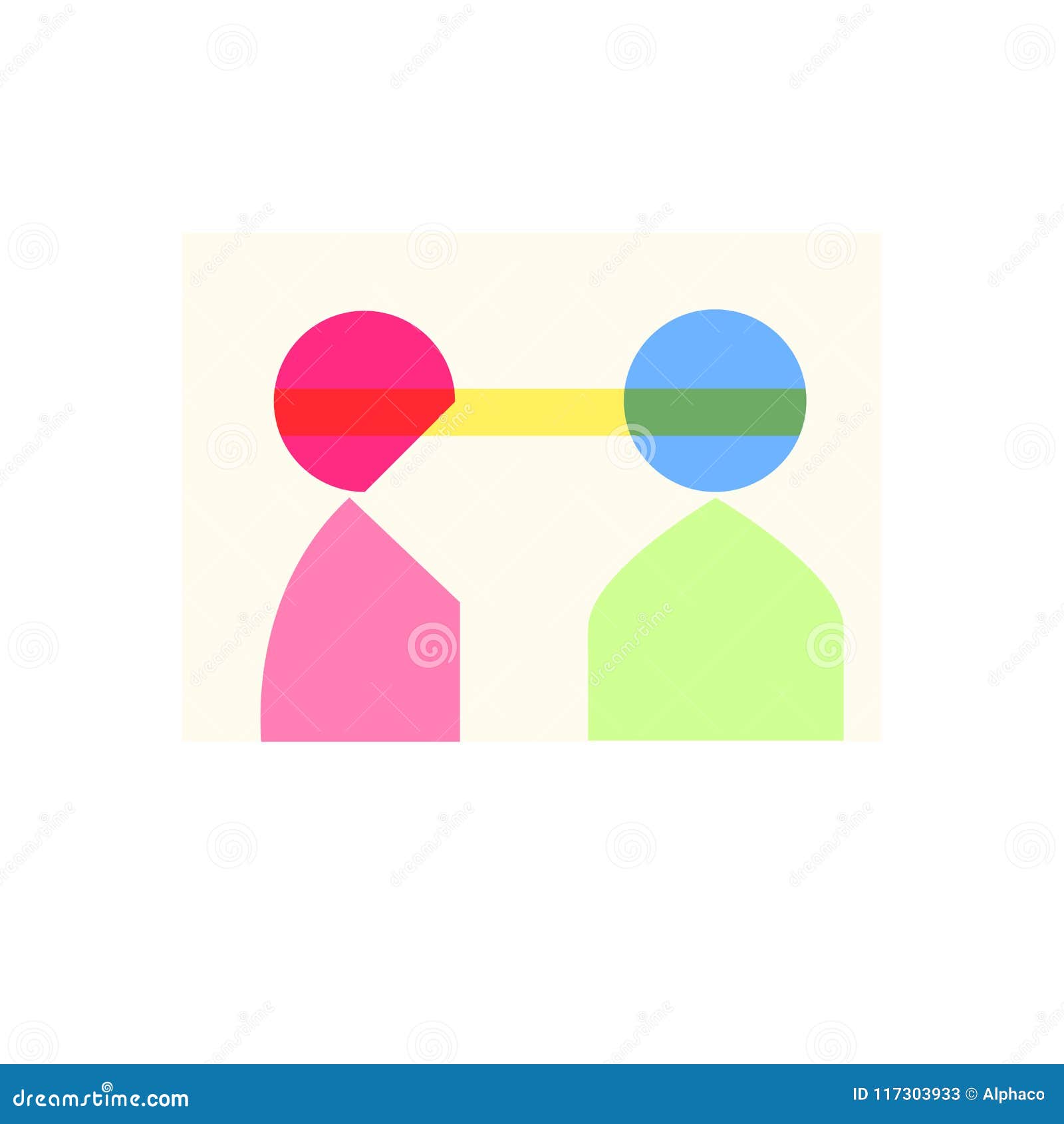 Abstract People Conversation Stock Vector - Illustration of dualism ...