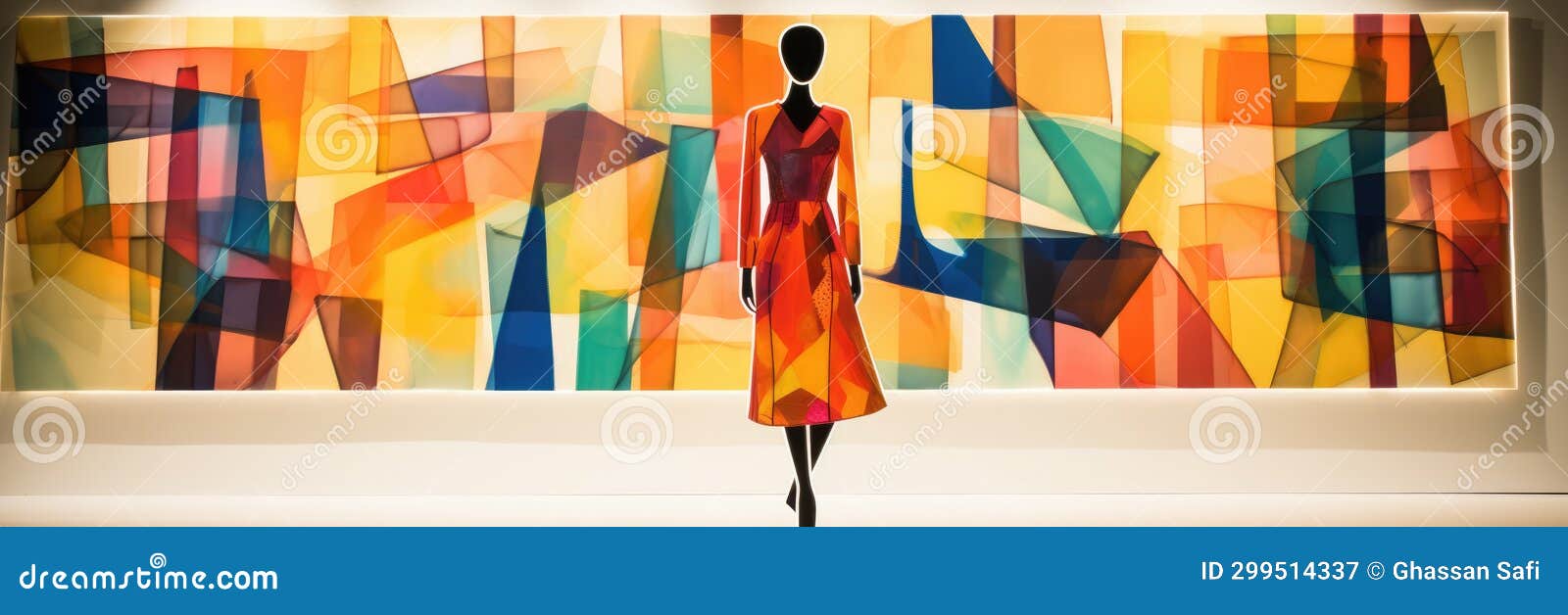An Abstract Fashion Catwalk Display Banner Stock Illustration ...