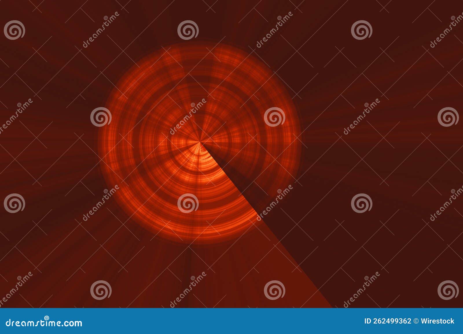 Illustration of an Abstract Red Circle Vibrating Lights Stock Photo ...