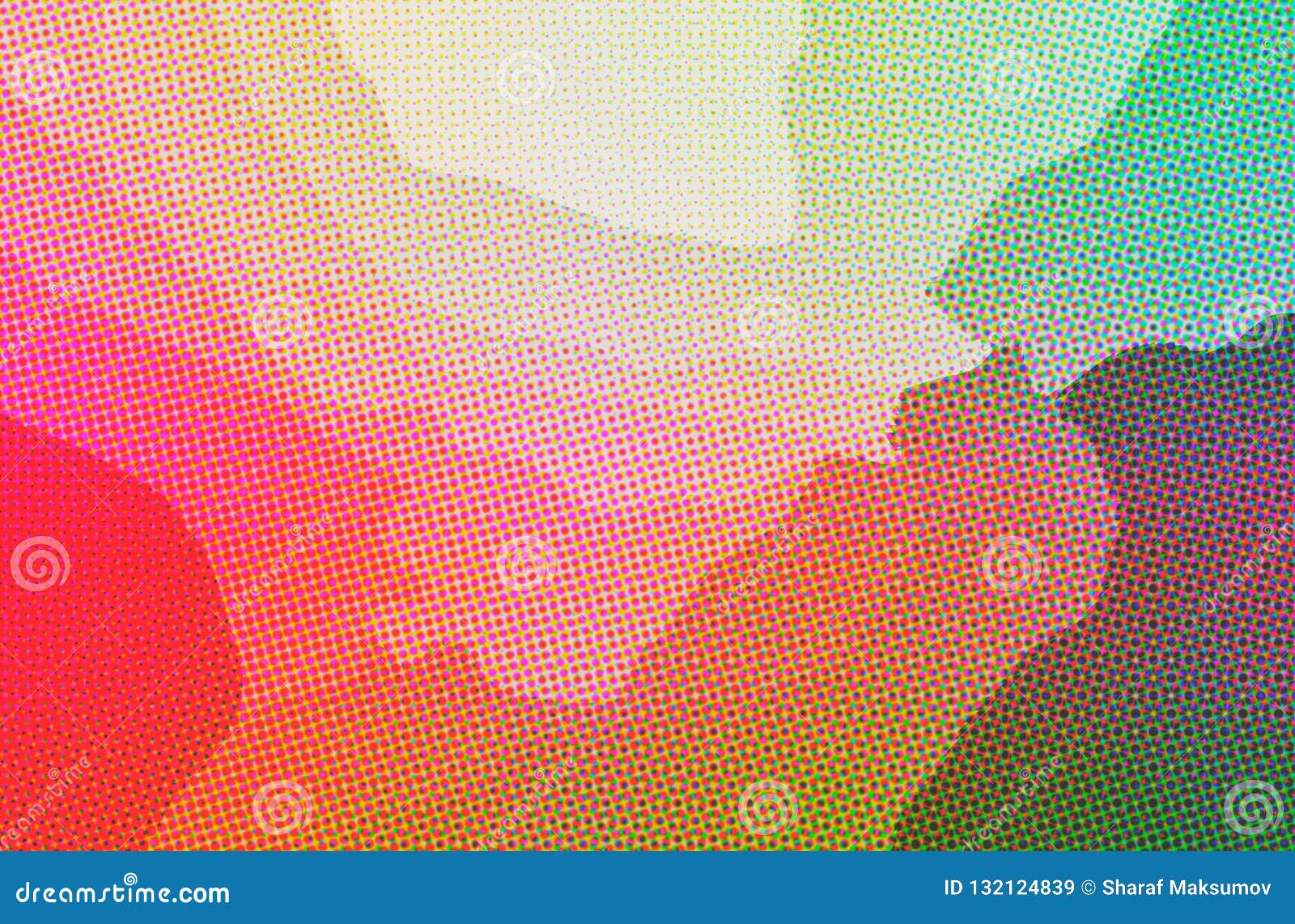 Illustration of Abstract Red, Green, Yellow and Blue Dots Horizontal ...