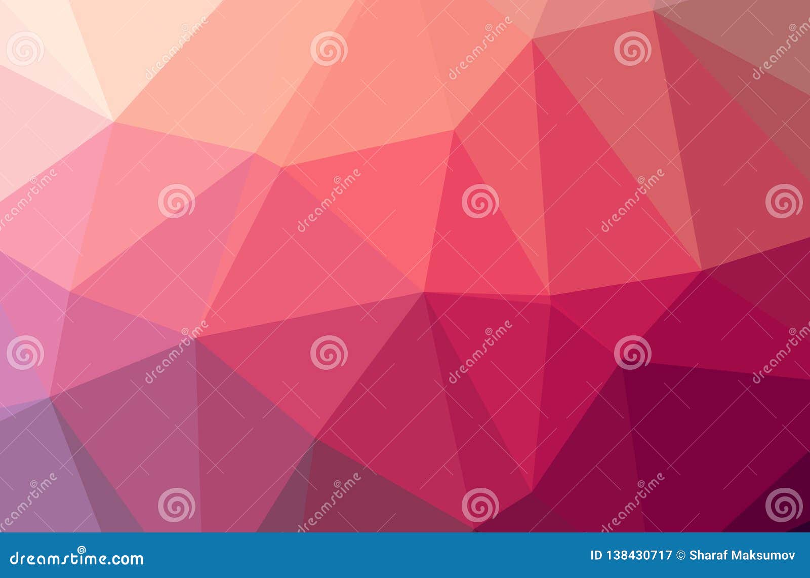 Illustration of Abstract Red Horizontal Low Poly Background. Beautiful ...