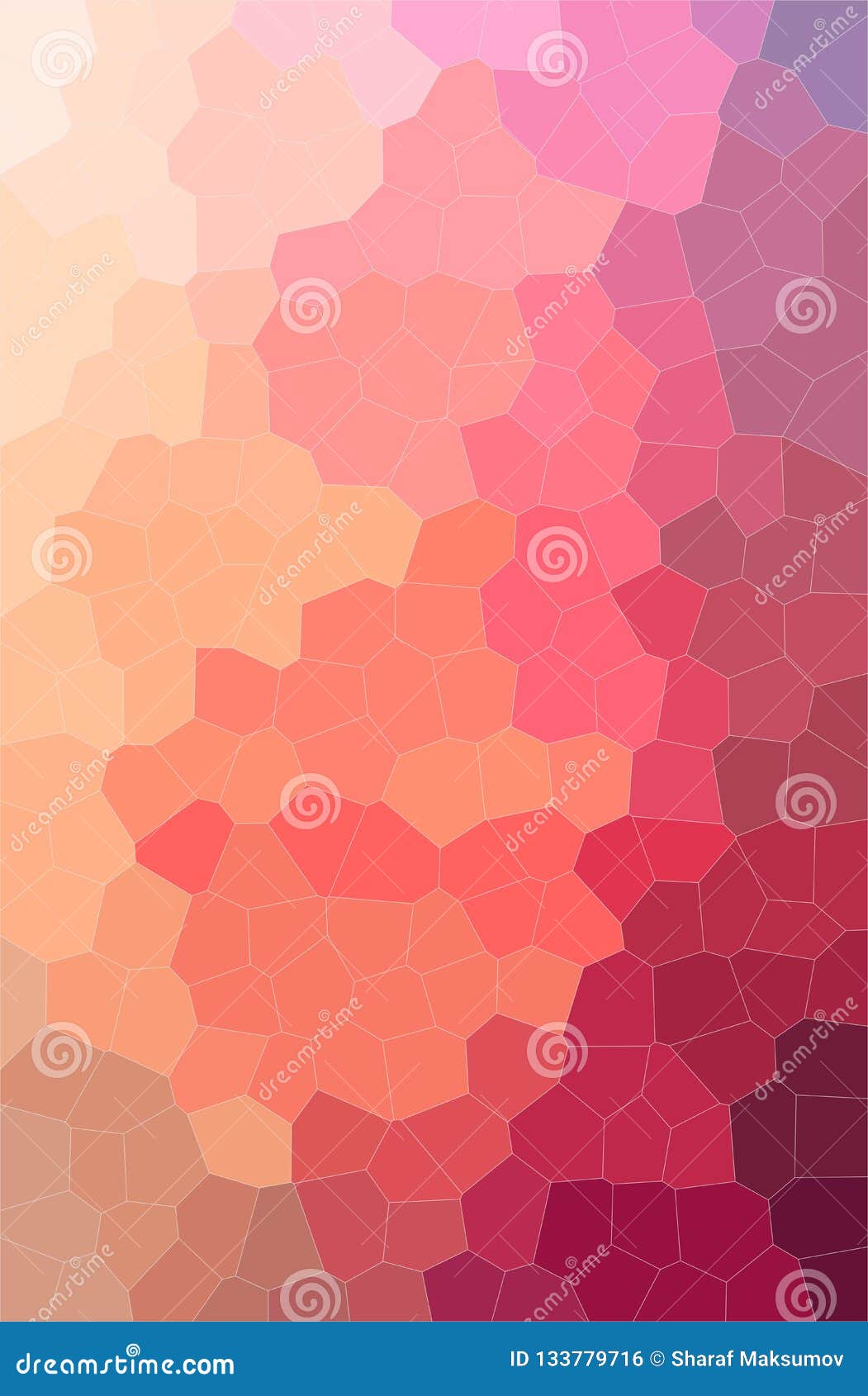 Illustration of Abstract Red Middle Size Hexagon Vertical Background ...