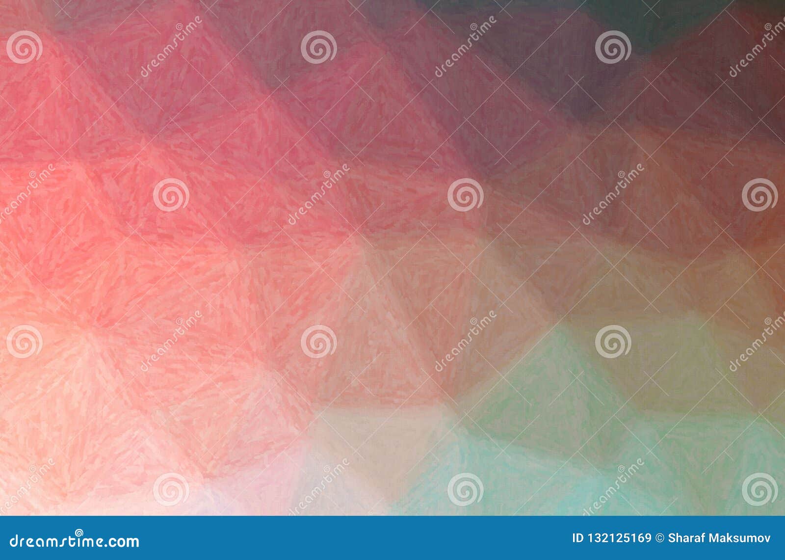 Illustration of Abstract Red, Yellow, Blue, and Brown Impasto ...
