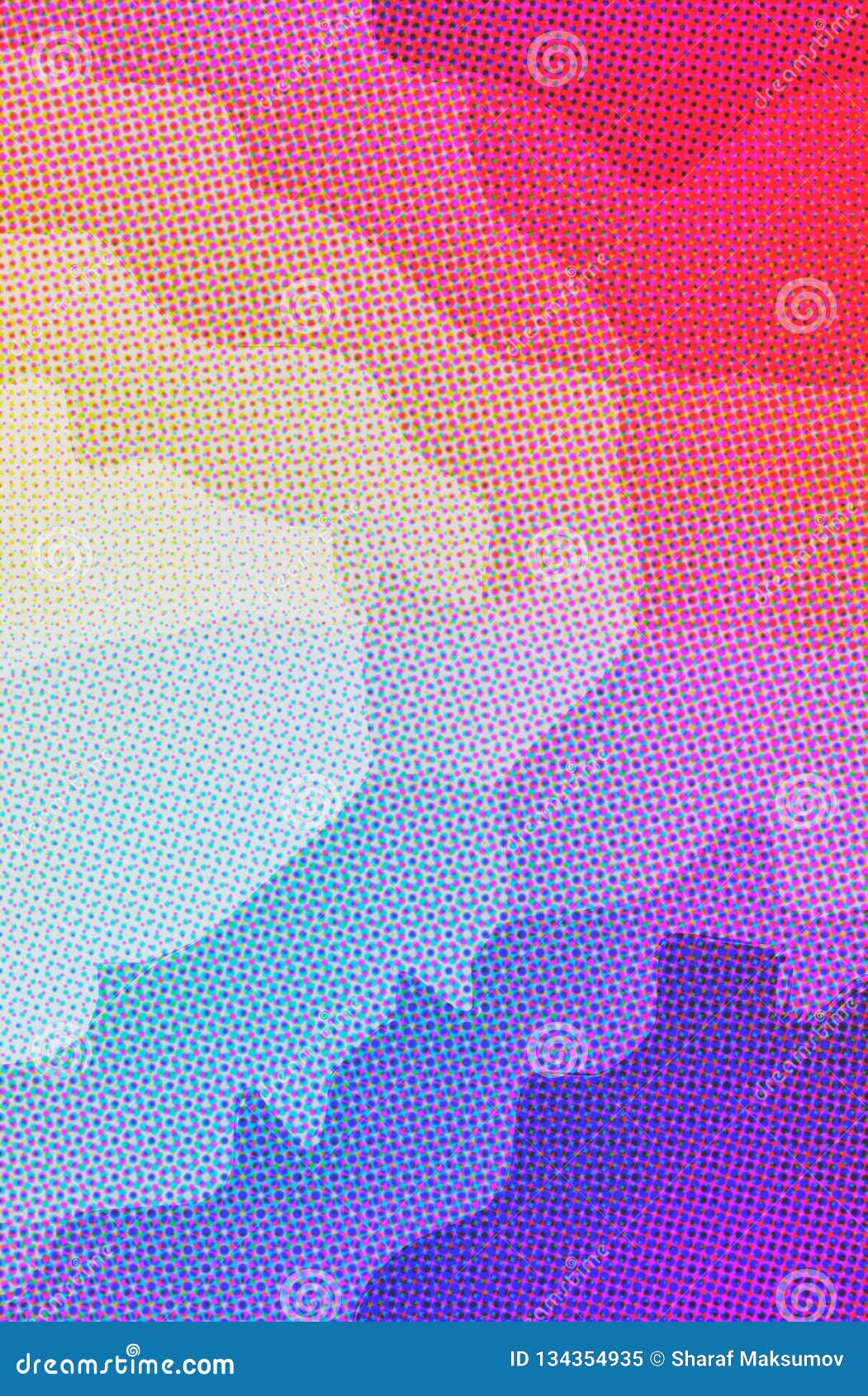 Illustration of Abstract Red, Yellow and Blue Dots Vertical Background ...