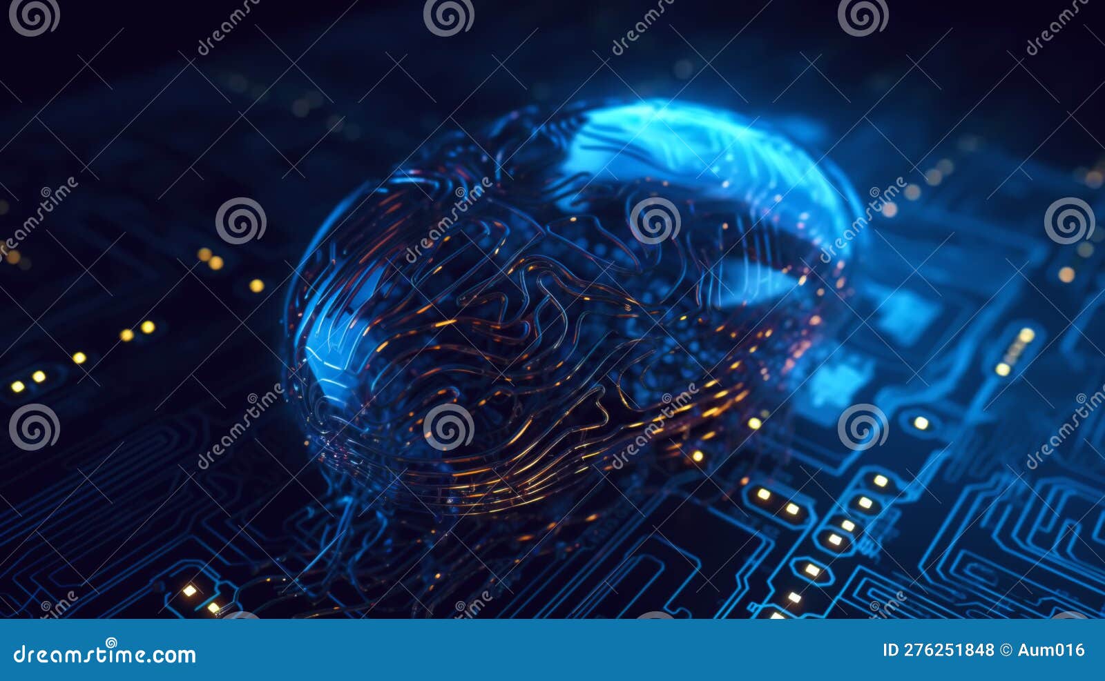 Binary Code of the Artificial Intelligence Learning Algorithm. Stock ...