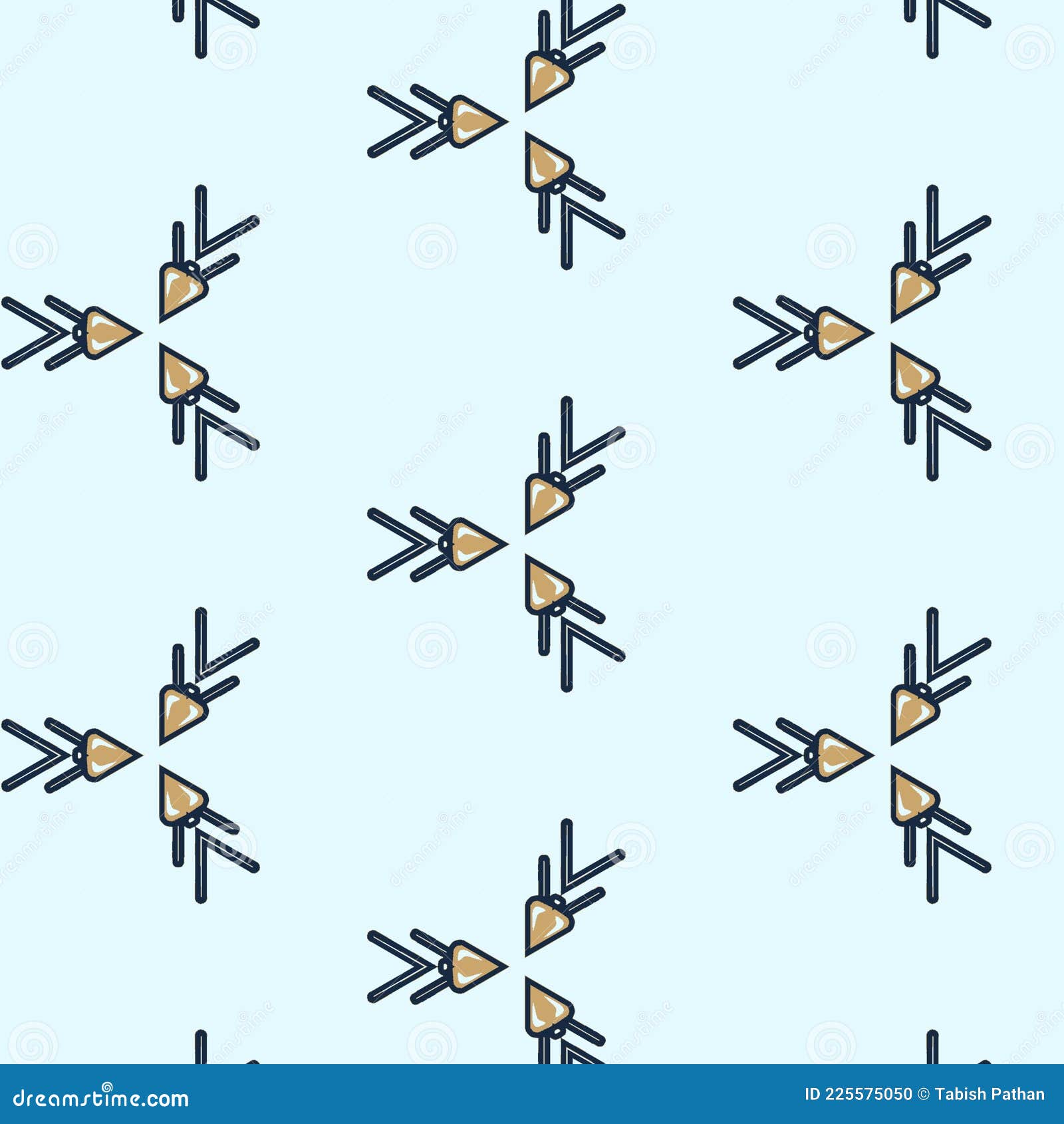 Illustration of Abstract Seamless Pattern Design with Triangular Shapes ...