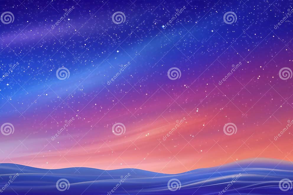 Illustration of an Abstract Starry Sky Background with Space for Text ...