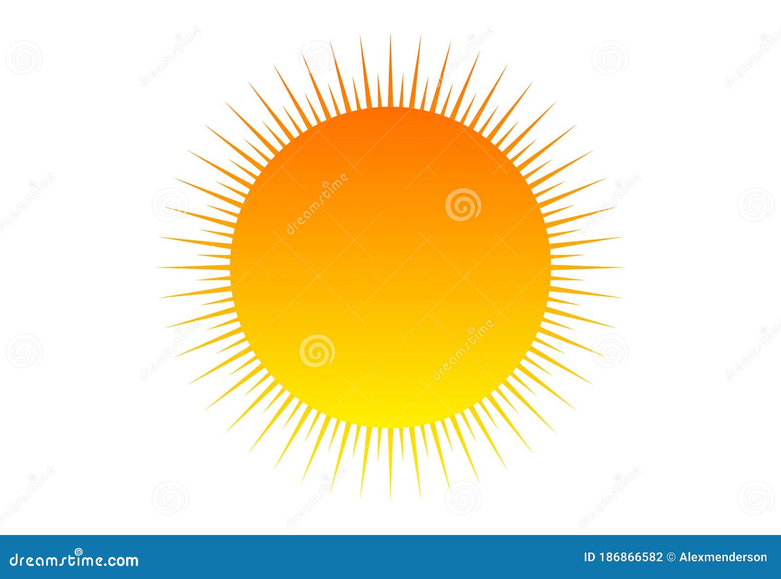 Abstract Sun Isolated on White Background Stock Photo - Illustration of ...
