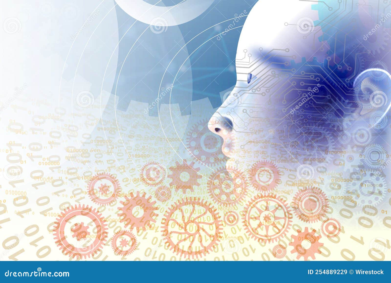 Illustration of Abstract Technology Background Concept Stock ...