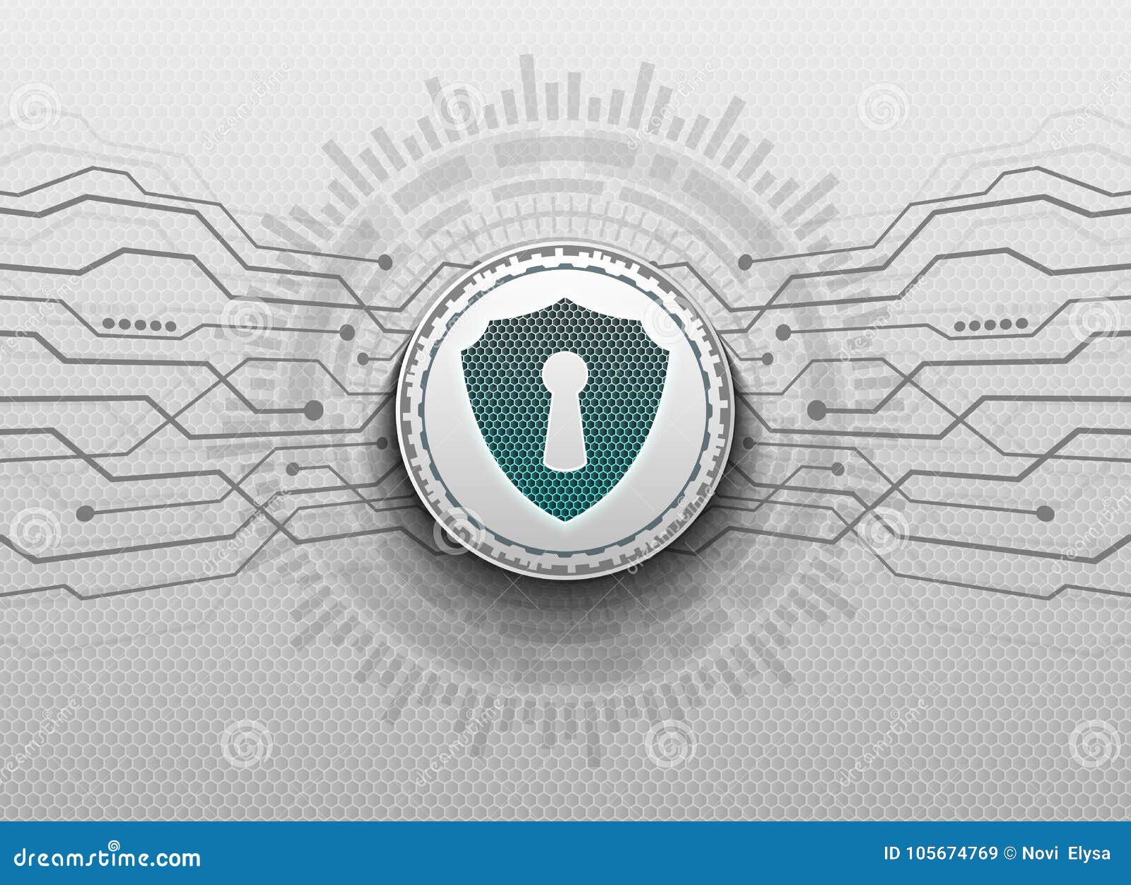 Abstract Technology Background with Green Abstract Shield Stock Vector ...