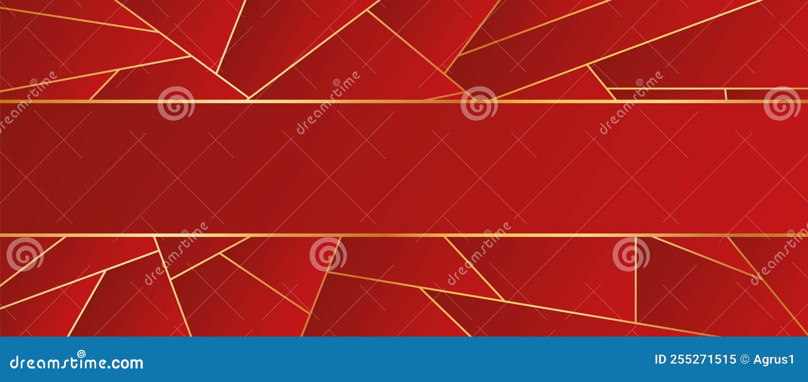 Illustration of Abstract Vector Background with Gold Lines and Red ...