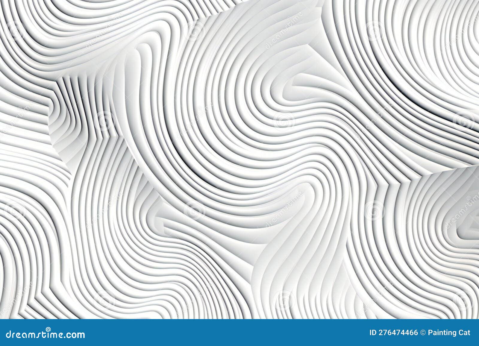 Abstract White Wavy Background Stock Illustration - Illustration of ...