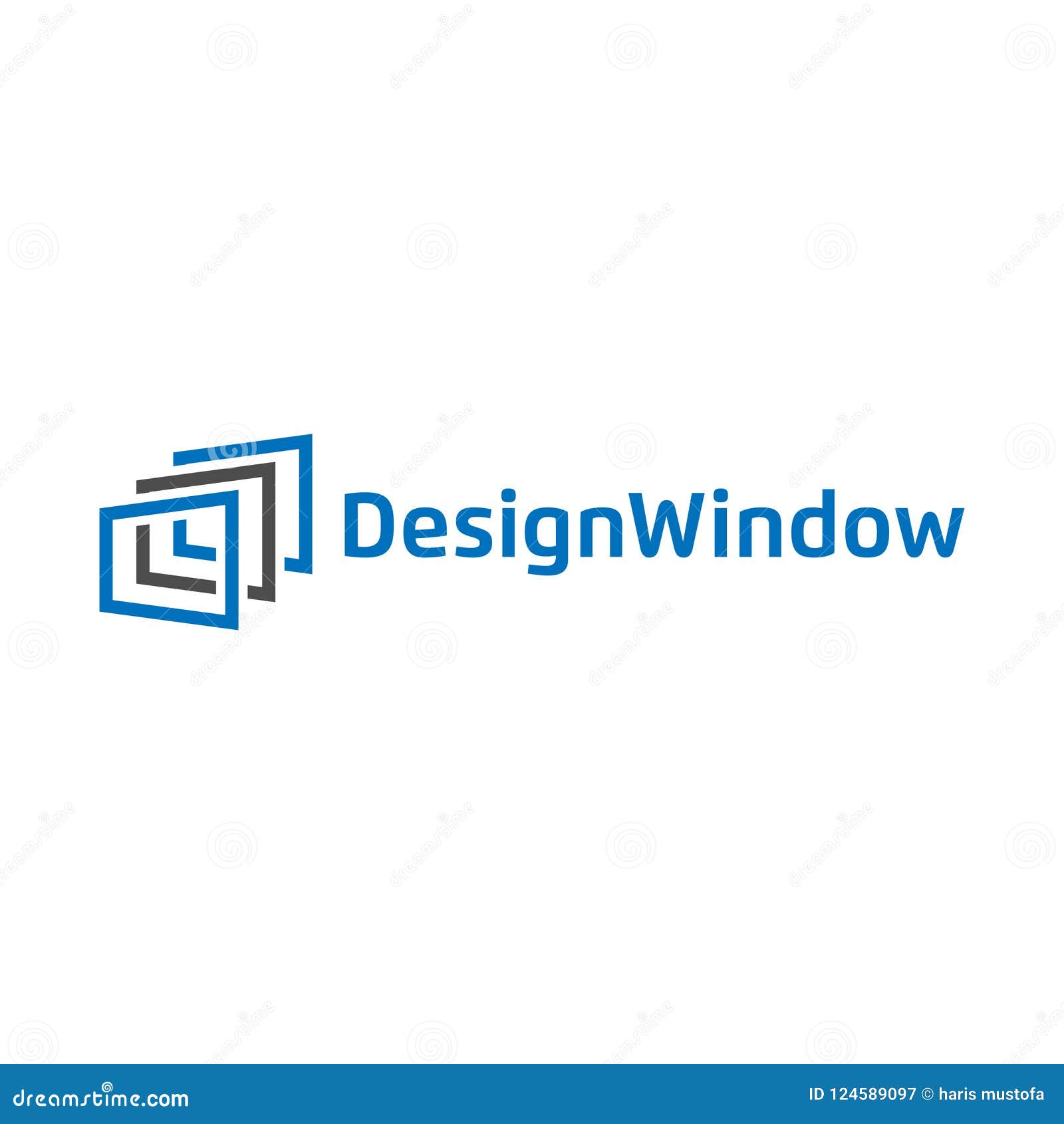Illustration of Abstract Window Design Logo L Stock Vector ...