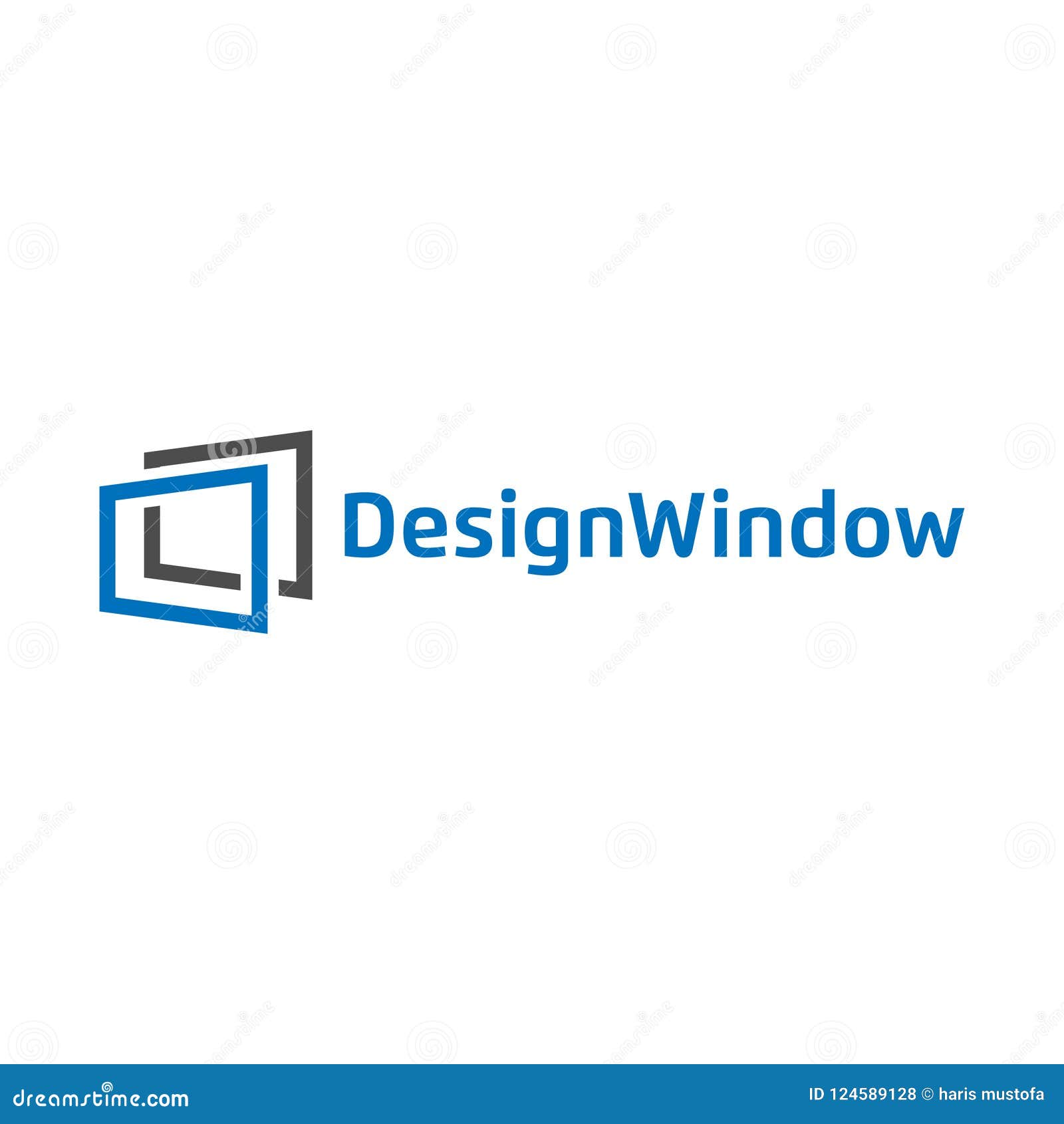 Illustration of Abstract Window Design Logo Stock Vector - Illustration ...