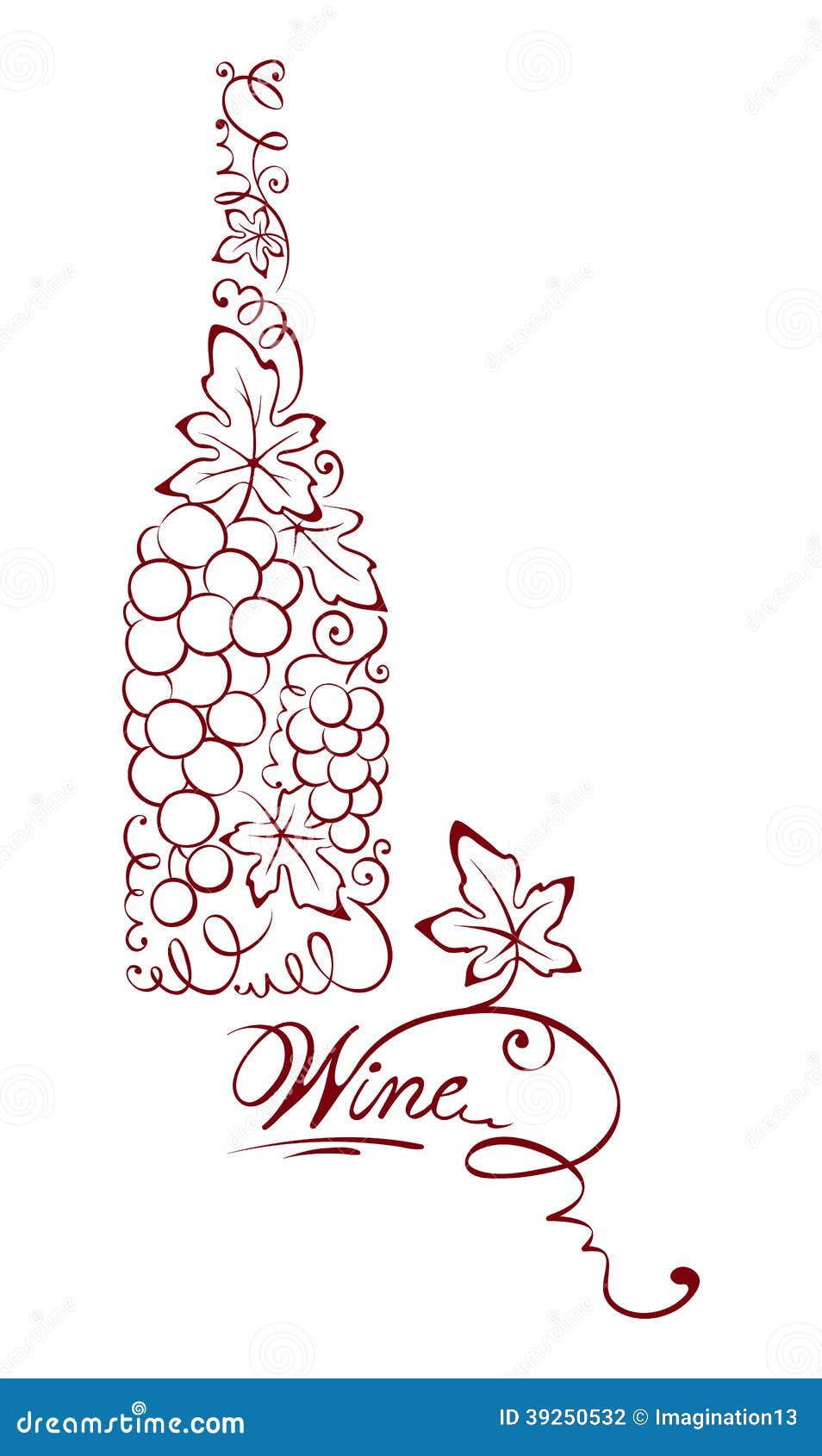 Abstract Wine Glass Symbol Cartoon Vector | CartoonDealer.com #34290503
