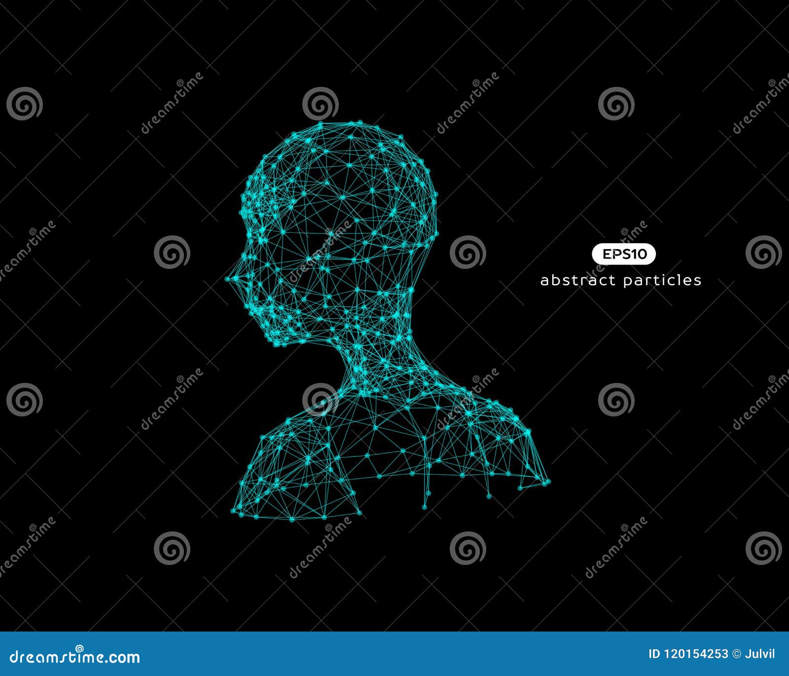 Illustration Abstraite De Vecteur De Buste Humain Illustration de ...