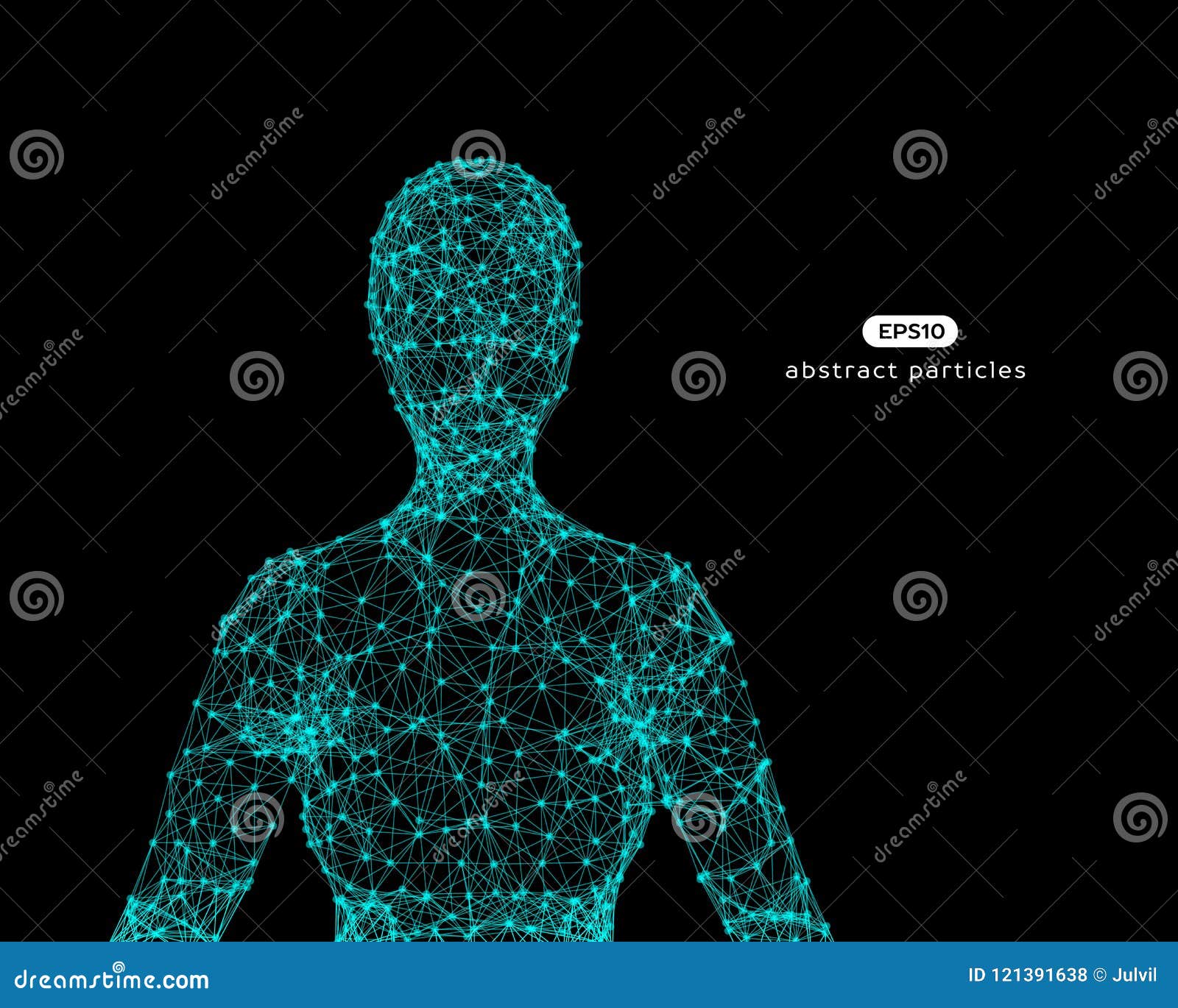 Illustration Abstraite De Vecteur De Buste Humain Illustration de ...