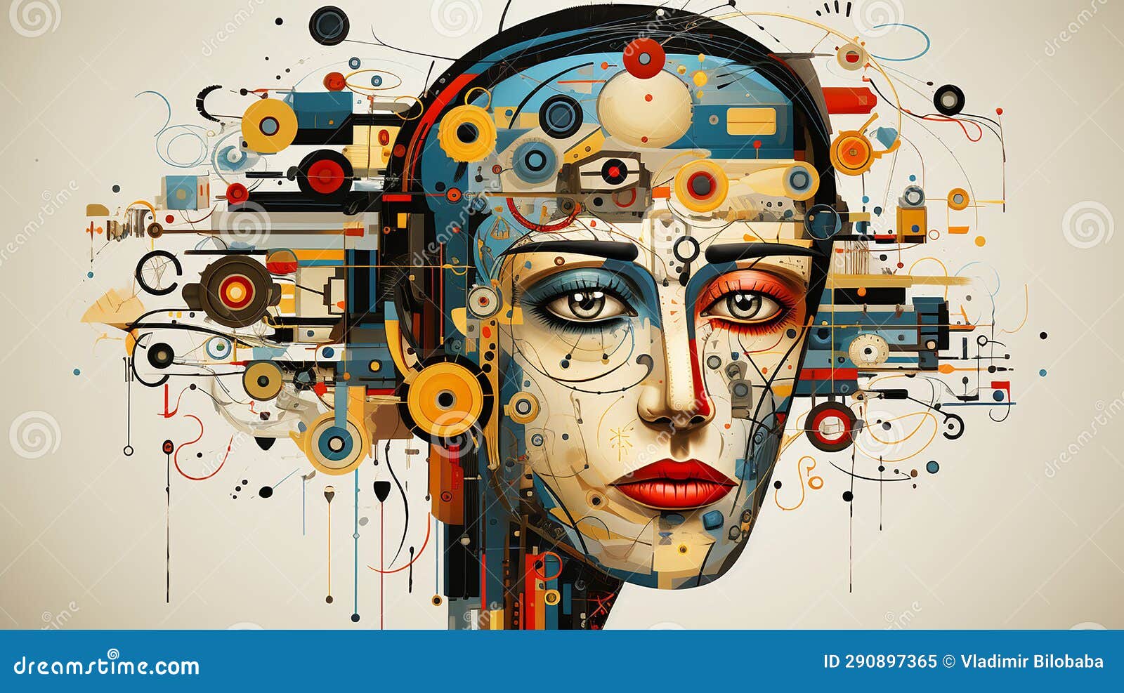 An Illustration of the Absurd Ideas of Dada Philosophy Stock ...