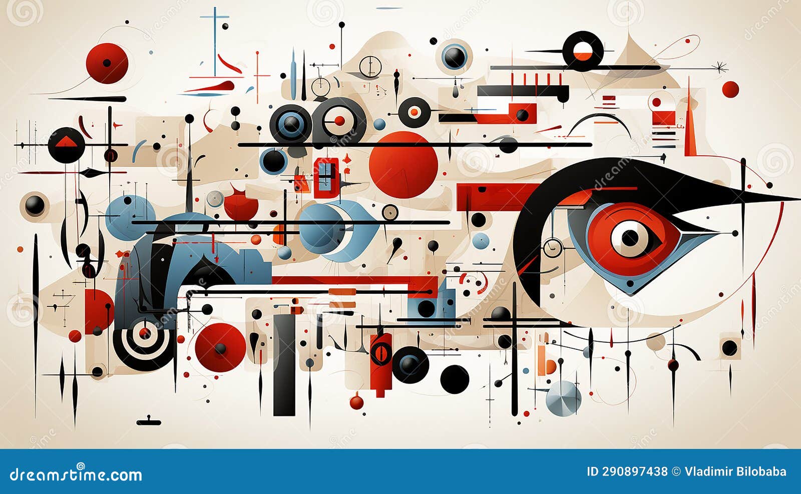 An Illustration of the Absurd Ideas of Dada Philosophy Stock ...