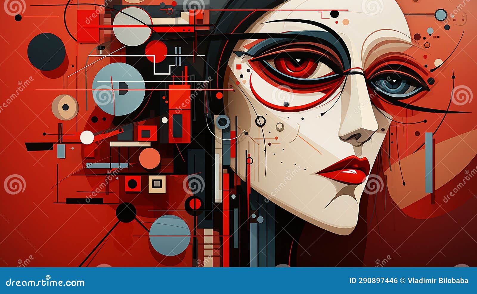 An Illustration of the Absurd Ideas of Dada Philosophy Stock ...