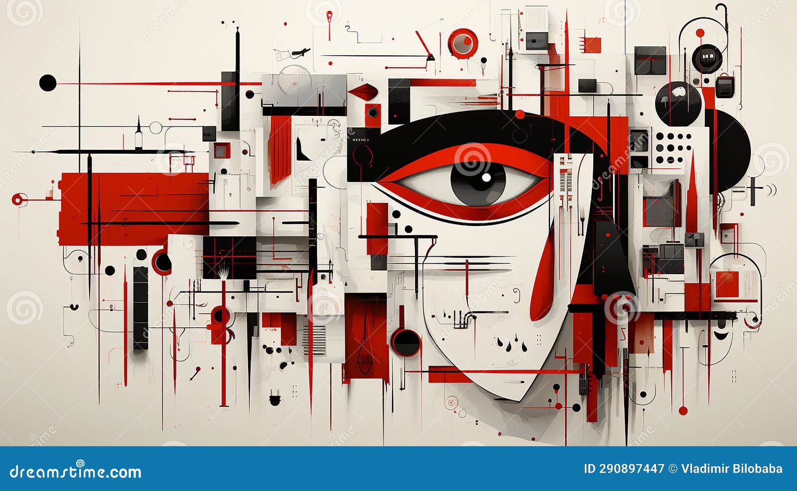 An Illustration Of The Absurd Ideas Of Dada Philosophy | CartoonDealer ...