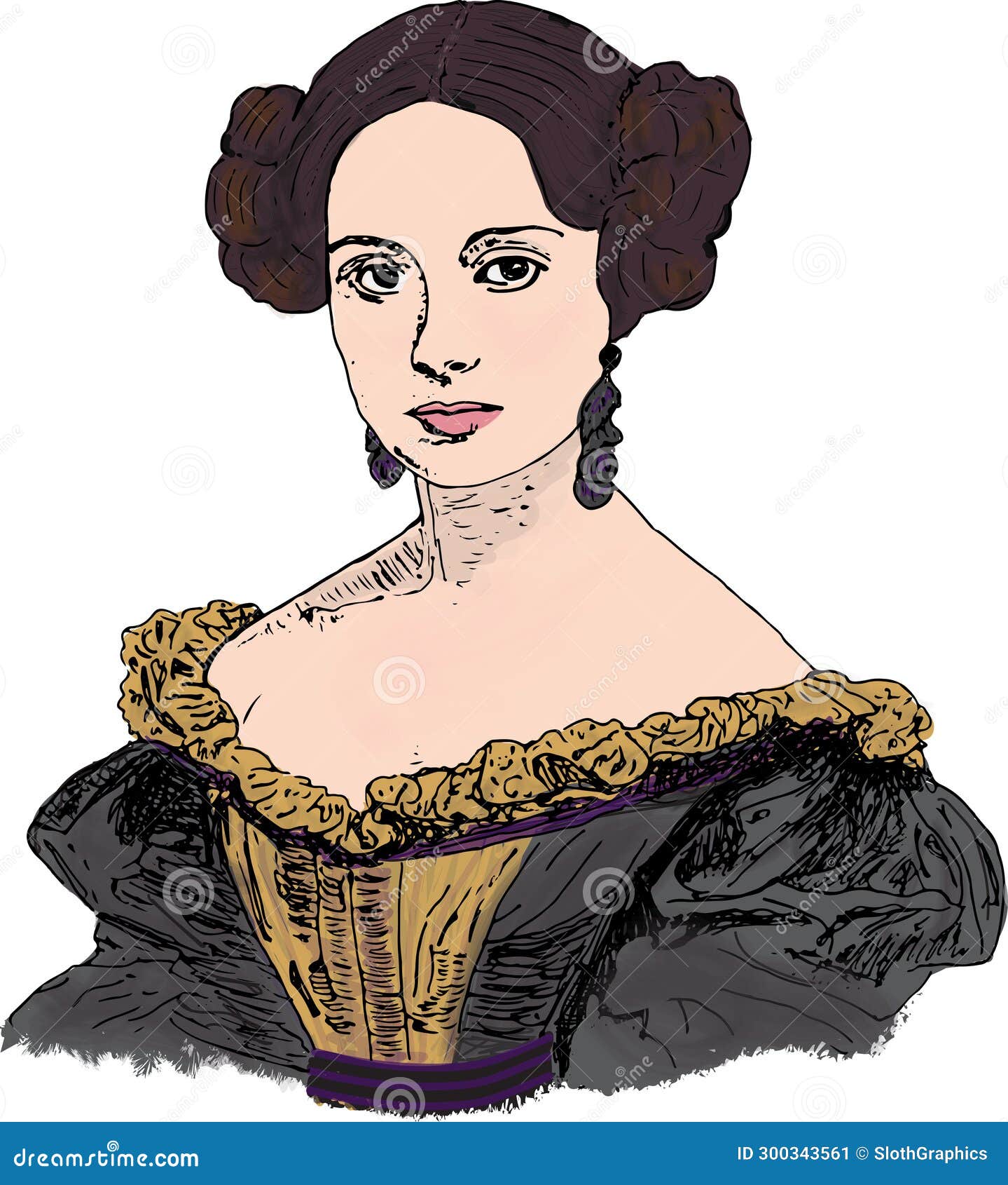 Ada Lovelace Portrait Illustration Vector | CartoonDealer.com #300343561 Ada Lovelace Portrait Illustration Vector | CartoonDealer.com #300343561