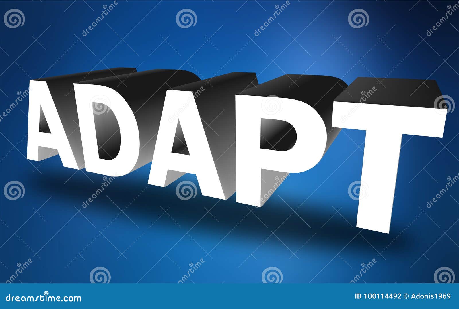 Adapt sign stock illustration. Illustration of modification - 100114492