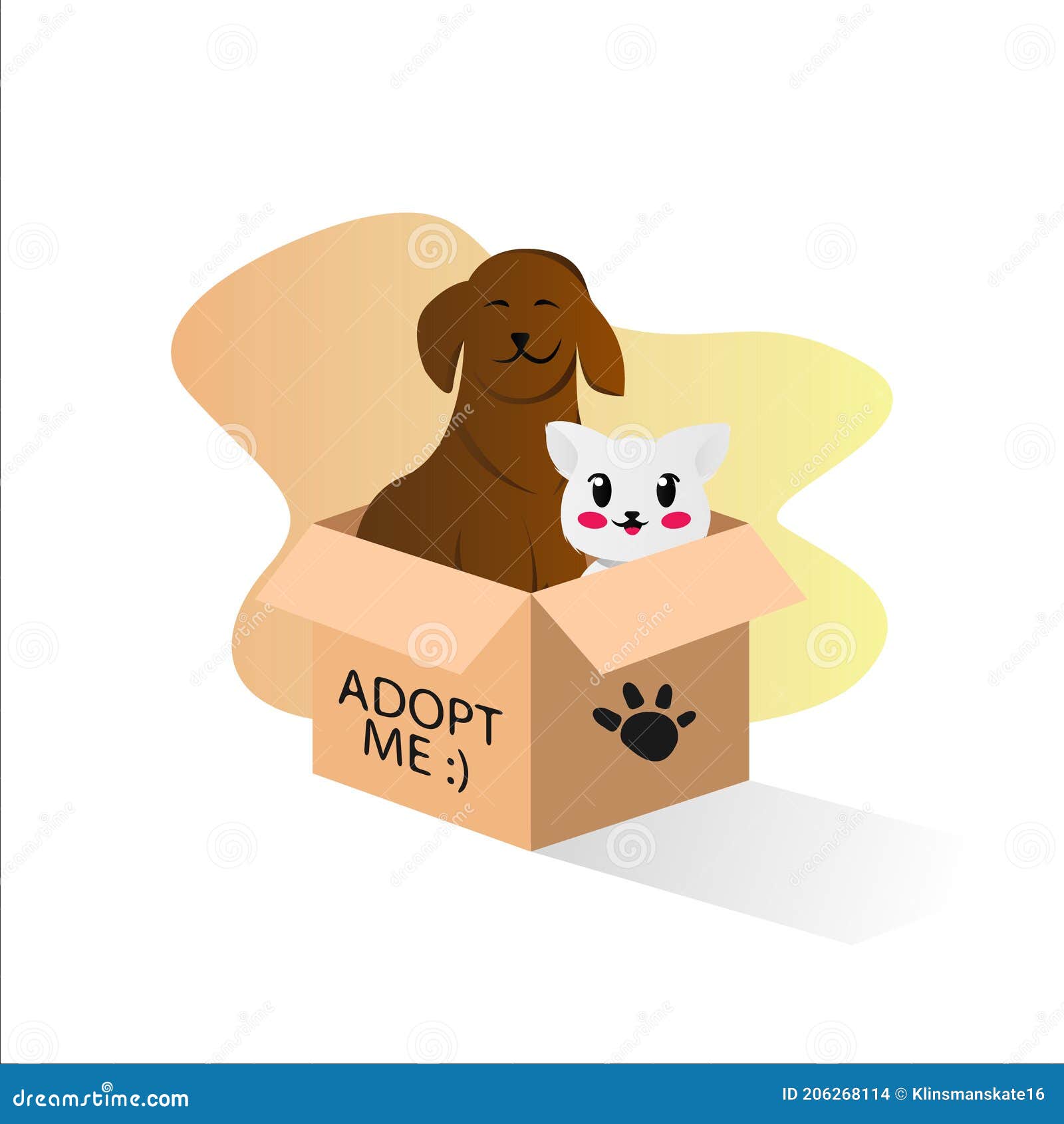 Adopt Pets, Characters Couple, Male And Female Take Dog, Cat, Help ...