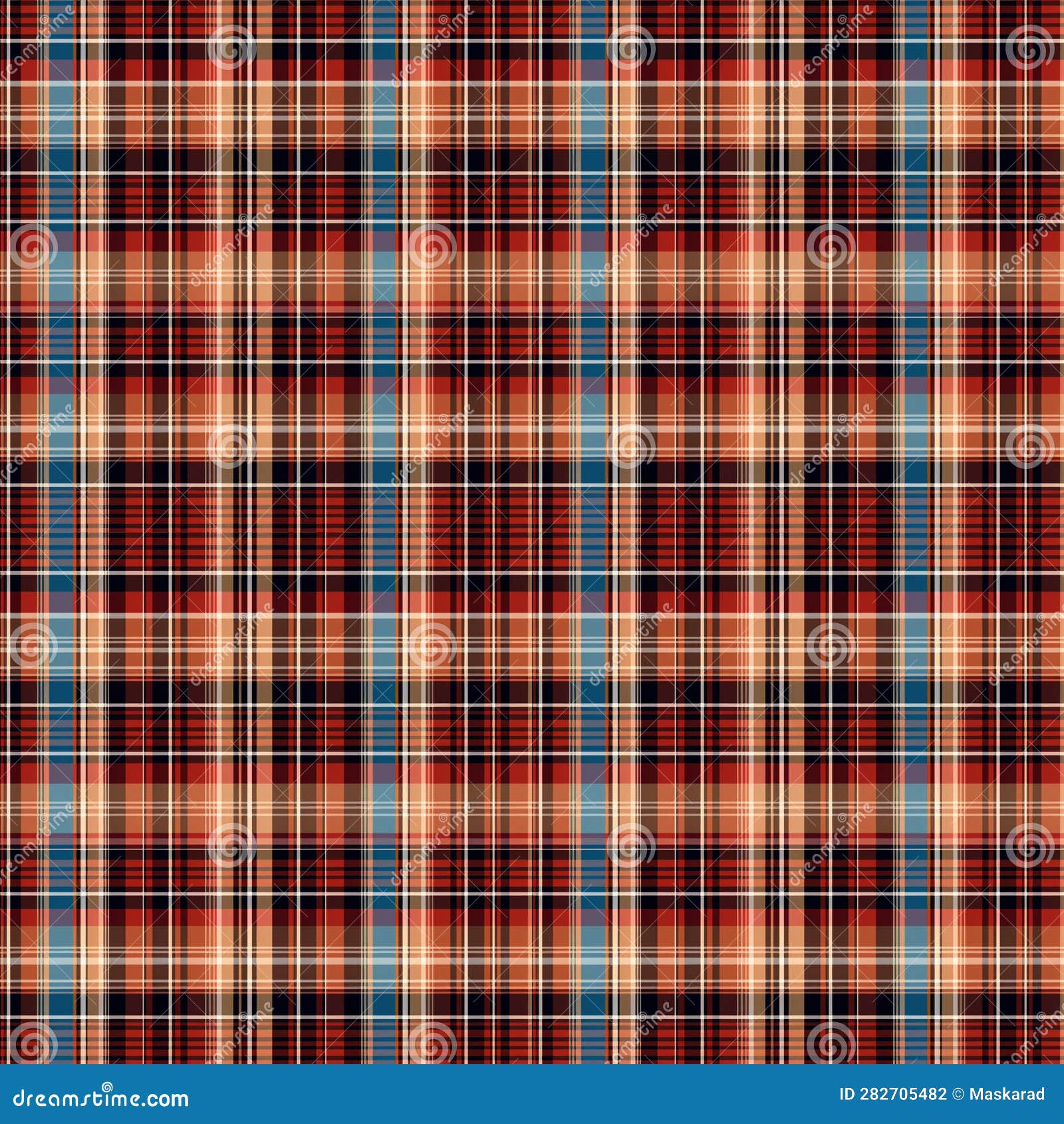 Illustration, AI Generation. Checkered Seamless Pattern, Tartan, Plaid ...