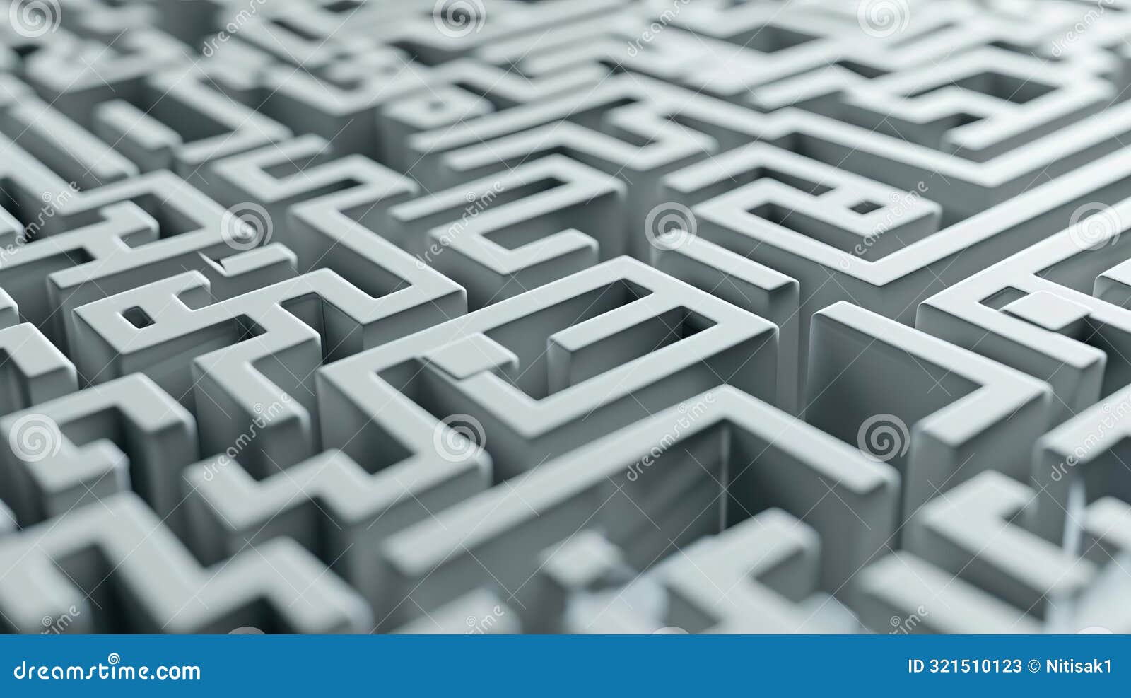 3 Illustration of AI Text with a Maze Symbolizing Complex Strategies on ...