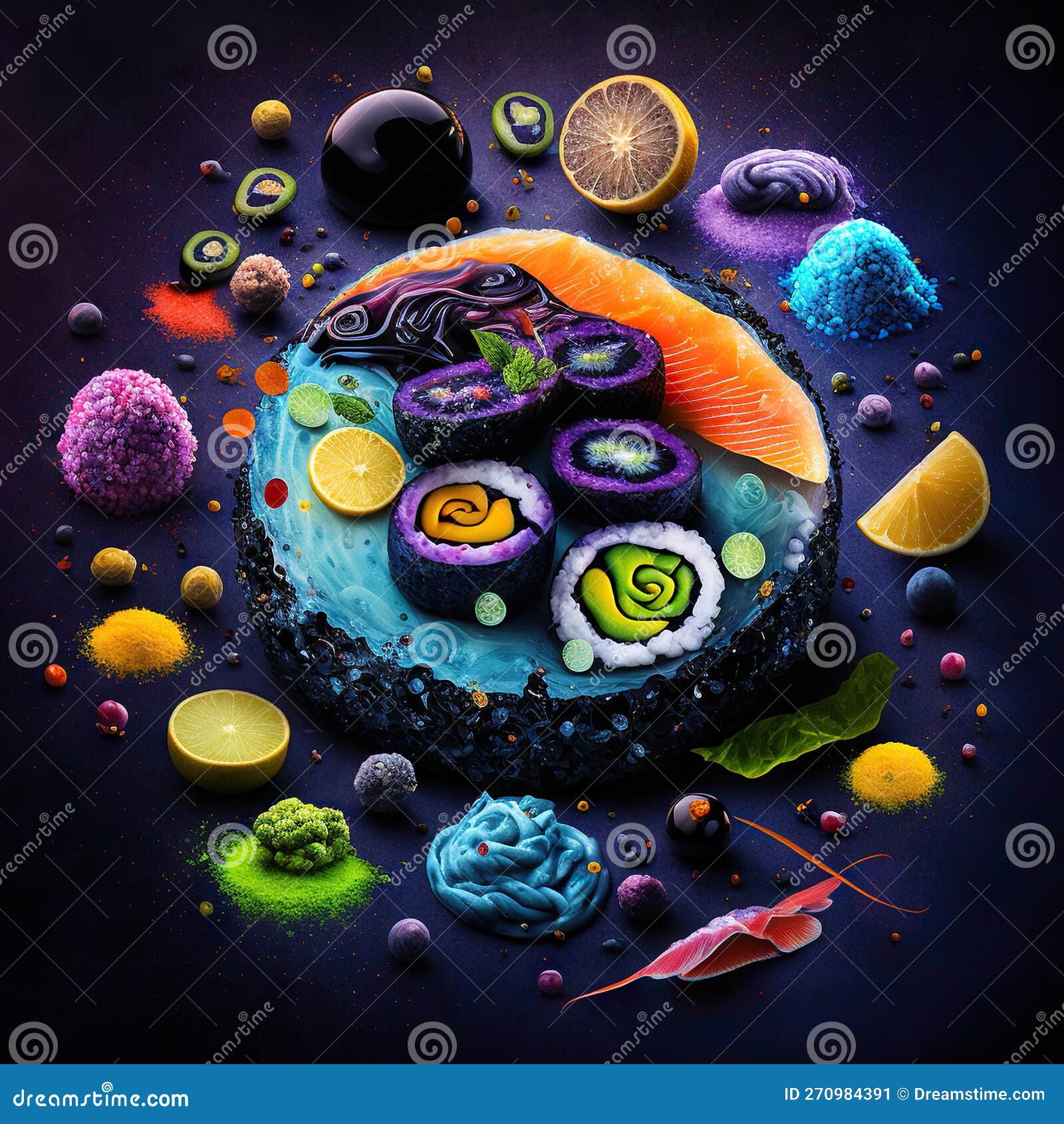 Illustration of the Alien Food Stock Illustration - Illustration of ...