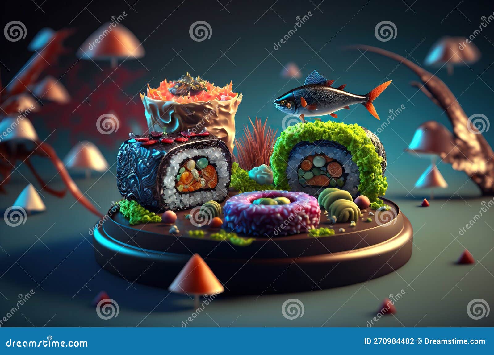 Illustration of the Alien Food Stock Illustration - Illustration of ...