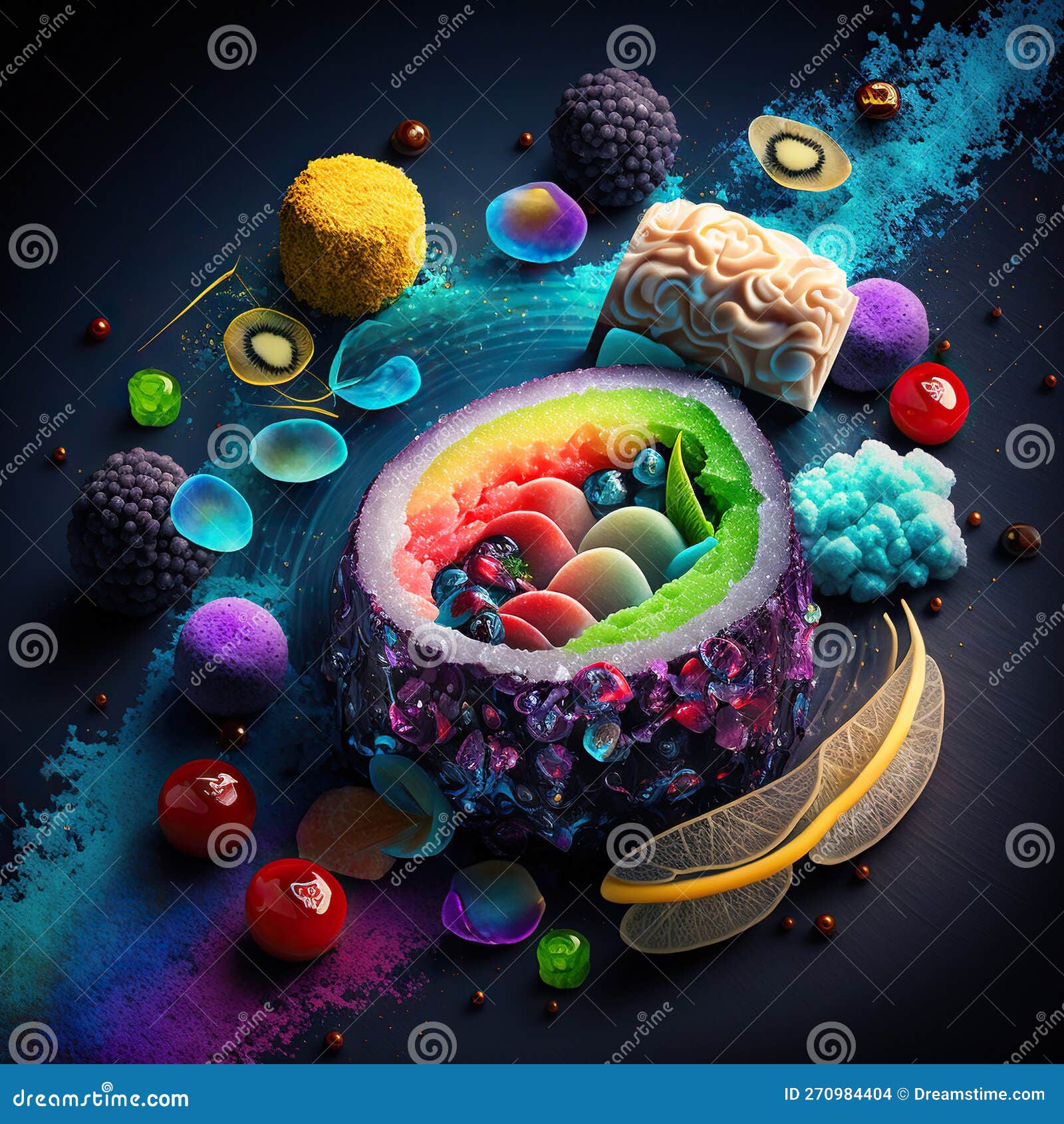 Illustration of the Alien Food Stock Illustration - Illustration of ...