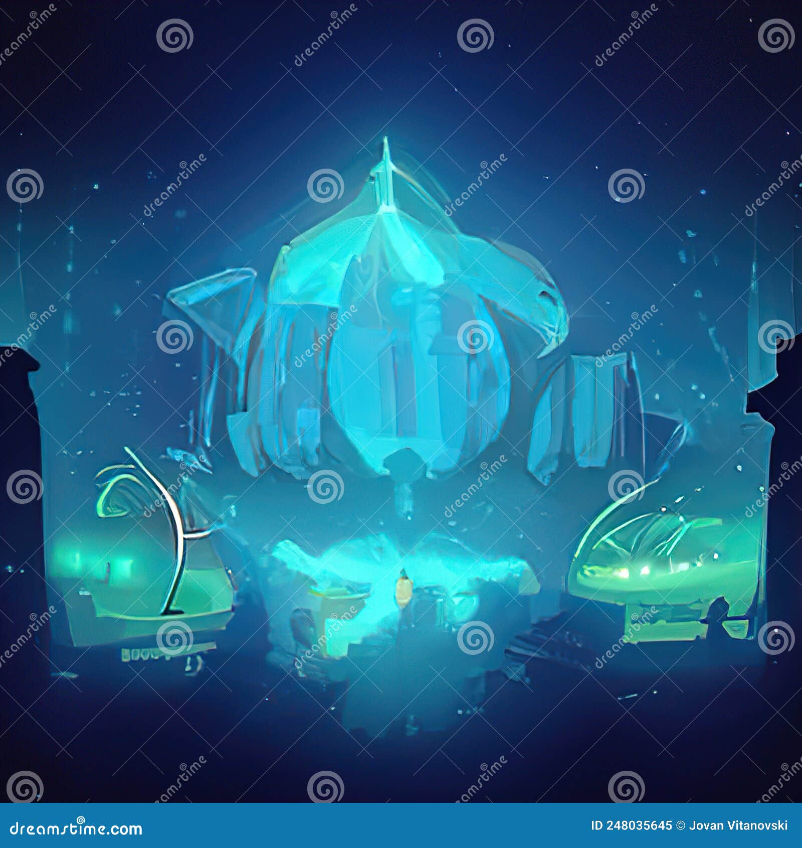 Illustration - Alien Sci-fi City Stock Illustration - Illustration of ...