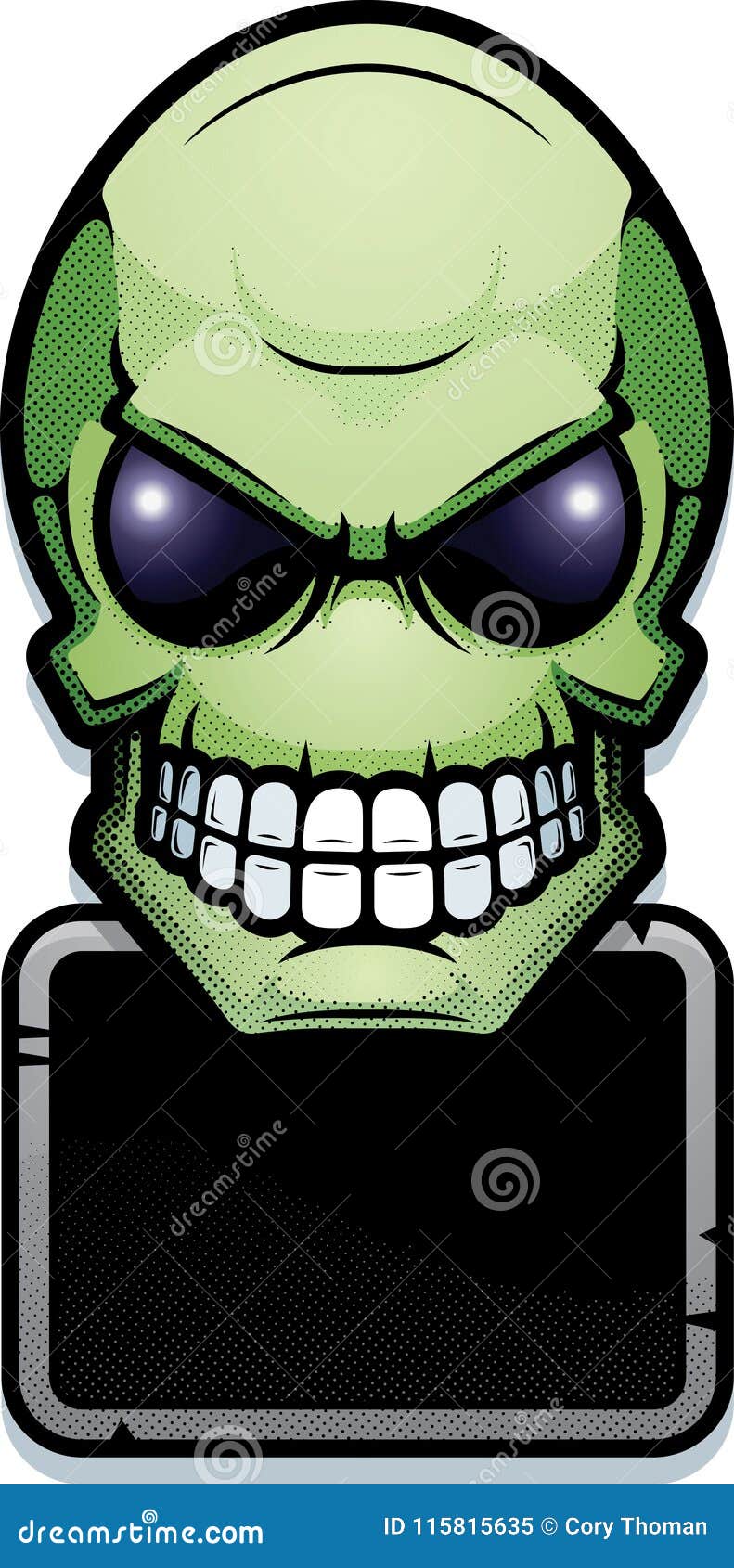 Alien Sign Illustration stock vector. Illustration of cartoon - 115815635