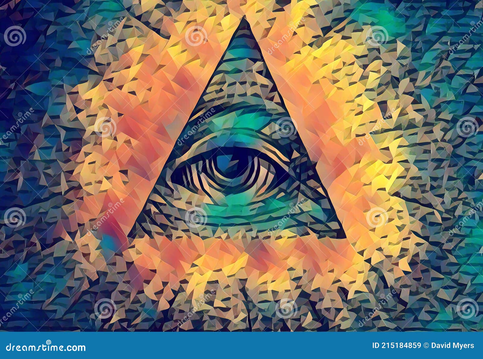 Illustration, All-seeing Eye from $1 Bill Stock Illustration ...