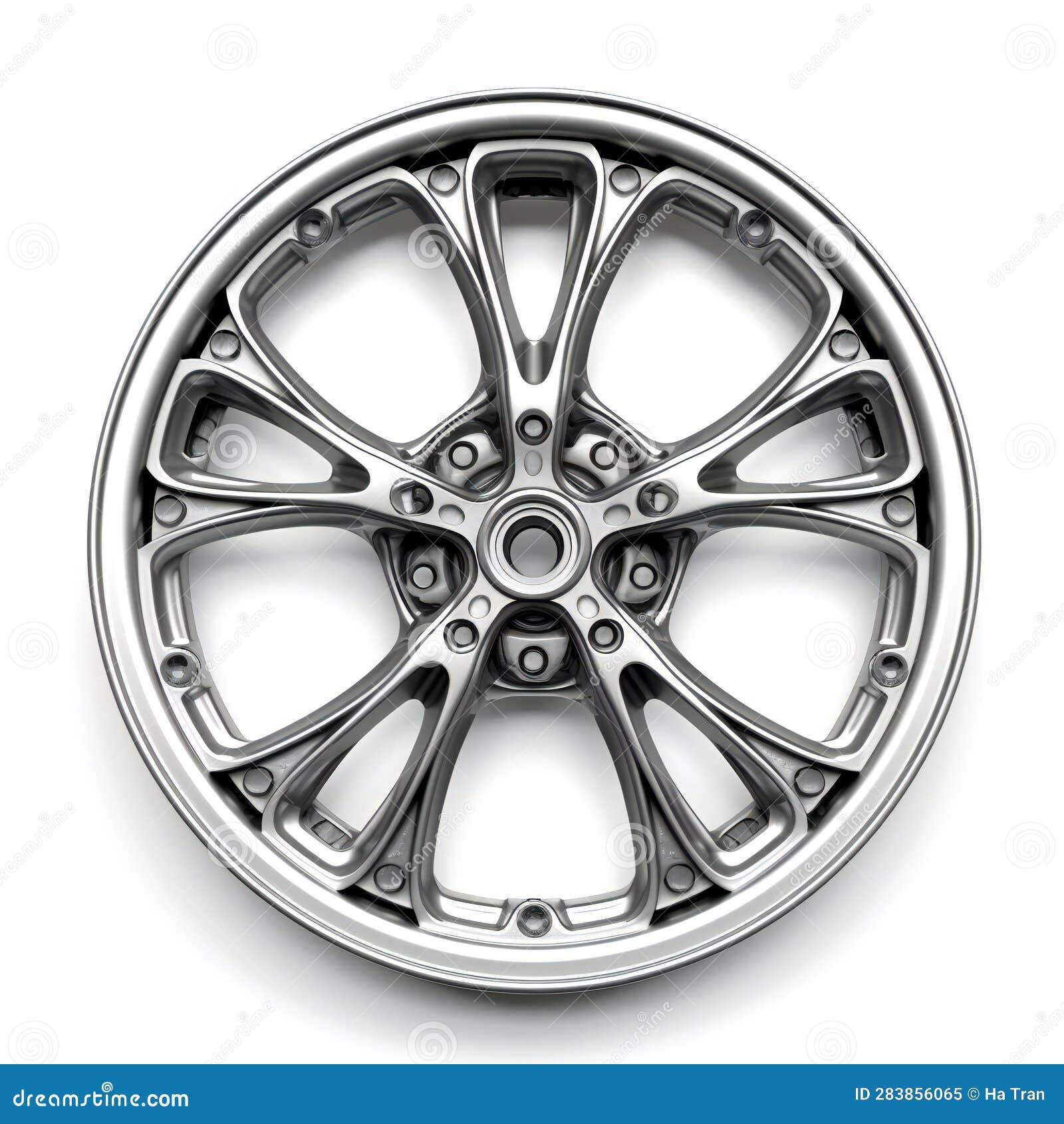 Illustration of Alloy Wheel Isolated on White Background Stock ...