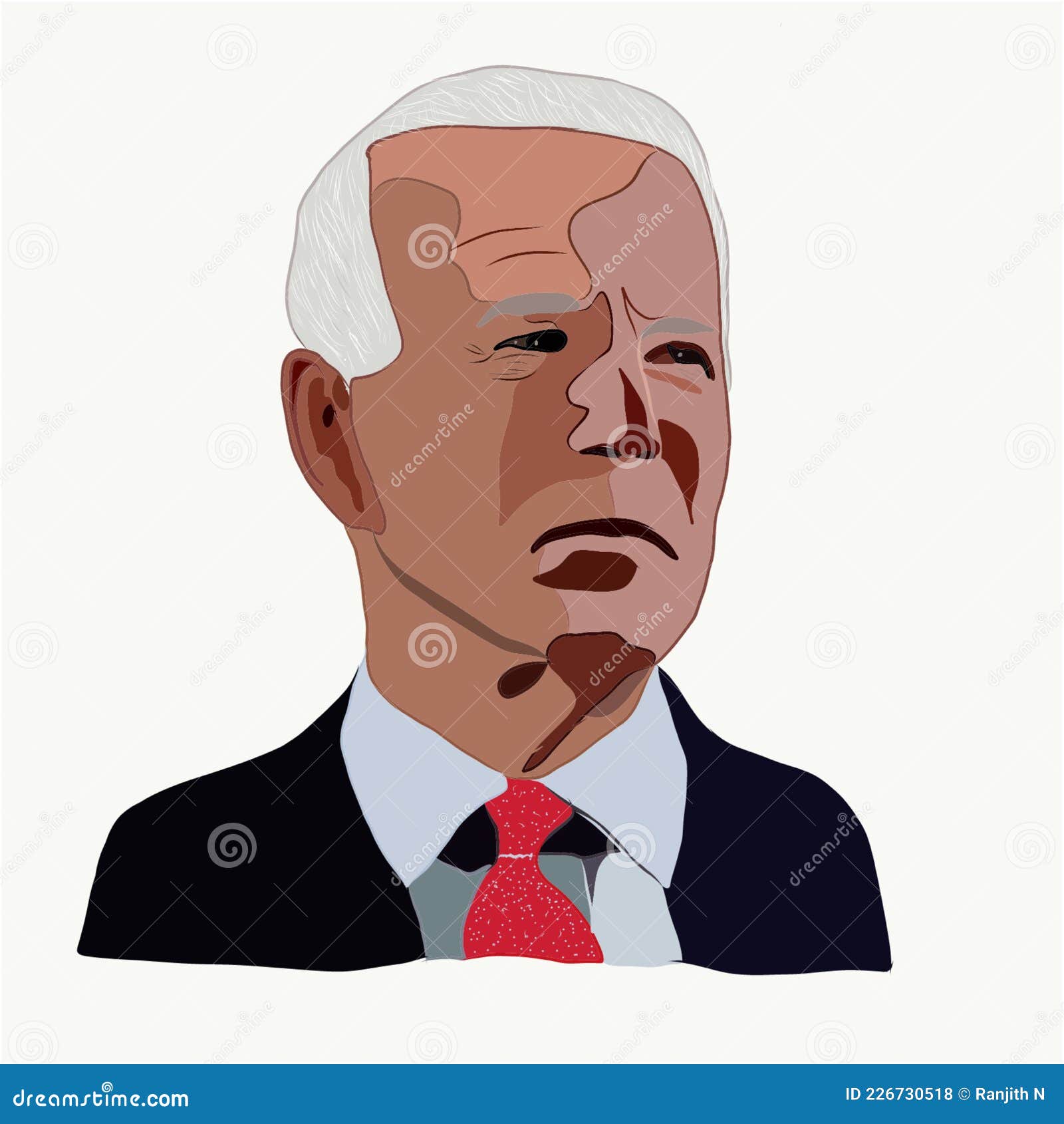 An Illustration of American President Joe Biden Editorial Stock Photo ...