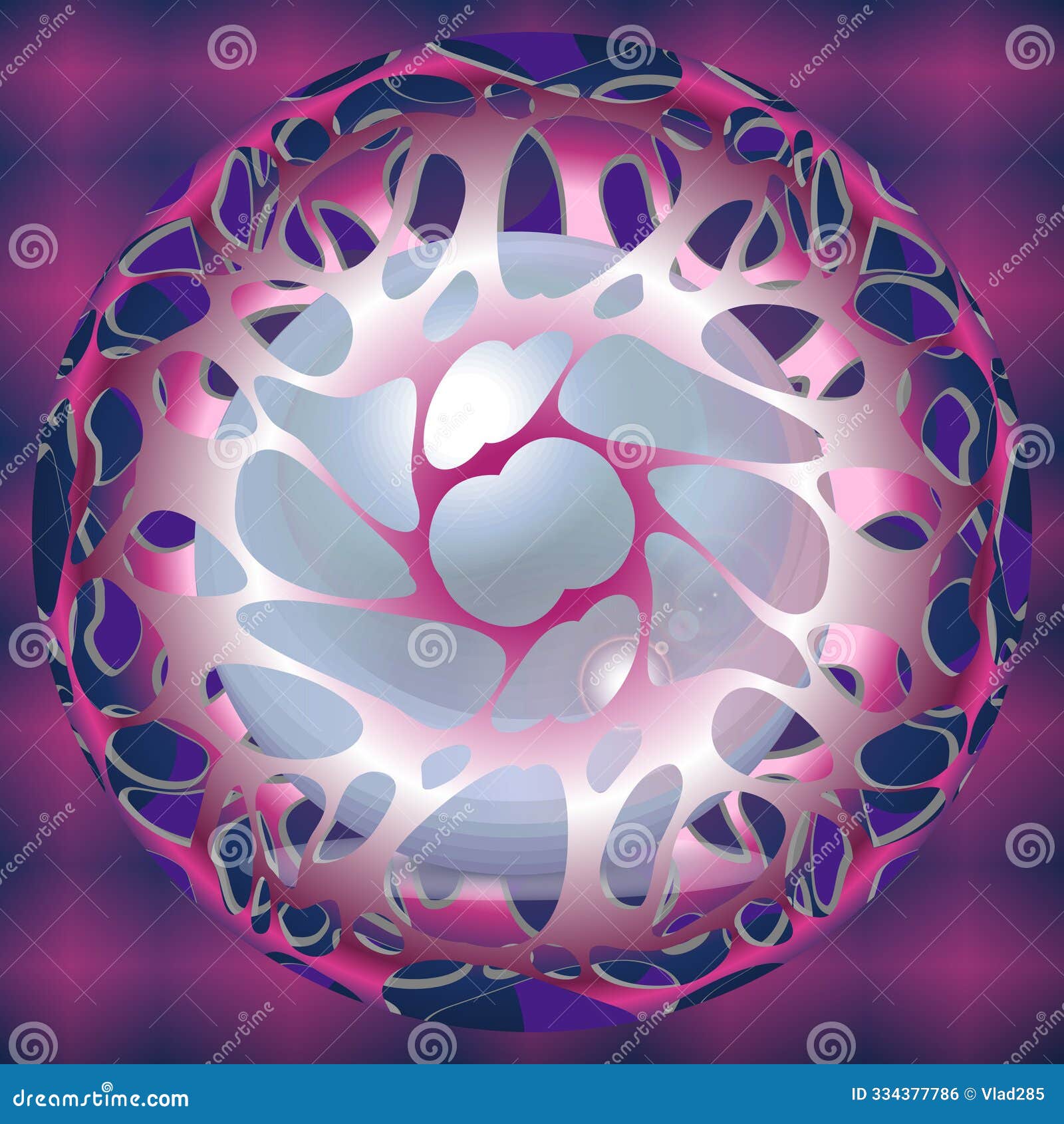 Fantastic Modern Nuclear Abstract Wallpaper. Stock Illustration ...