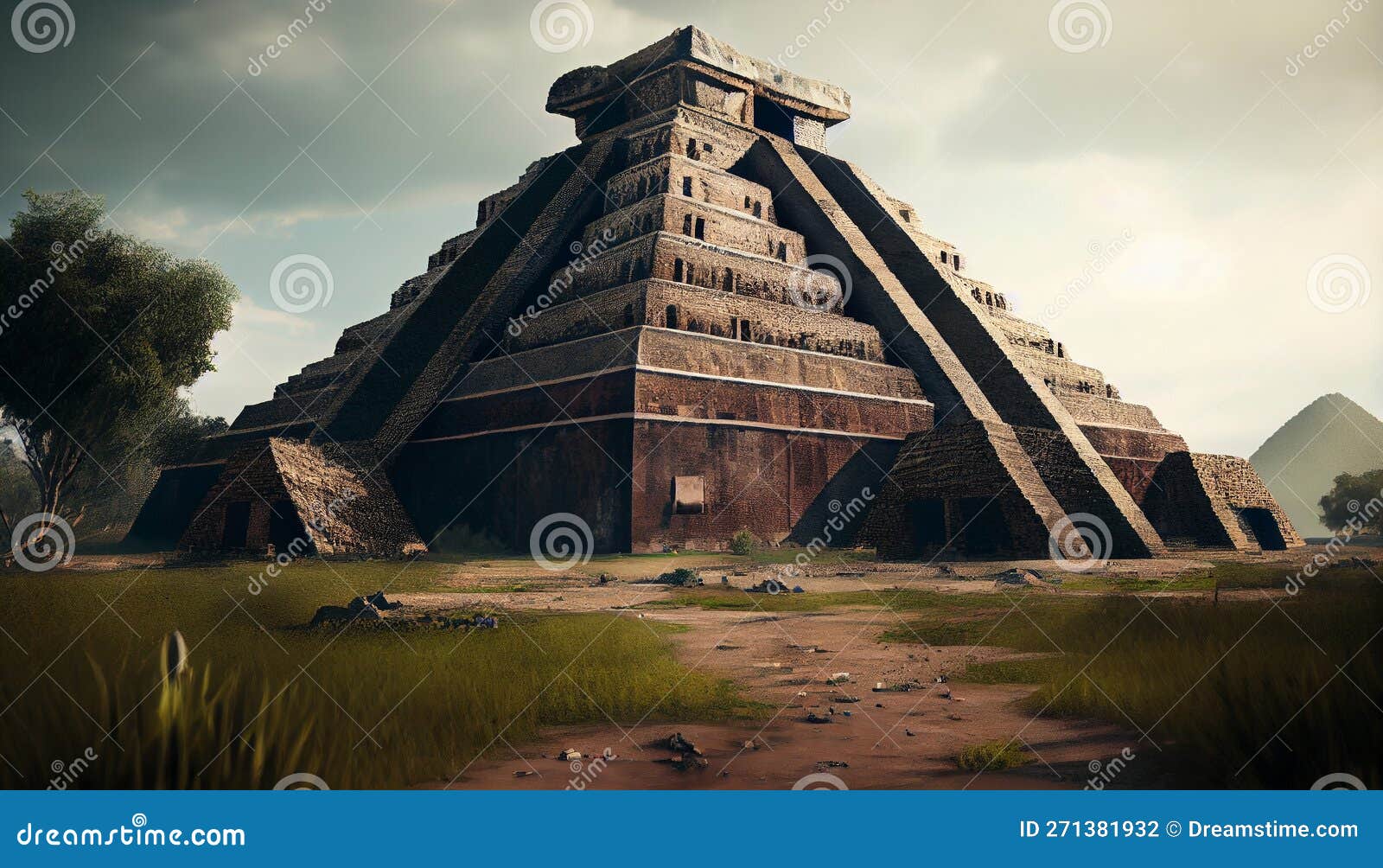 Ancient Aztec Gods On Old Paper Stock Photo | CartoonDealer.com #103178226