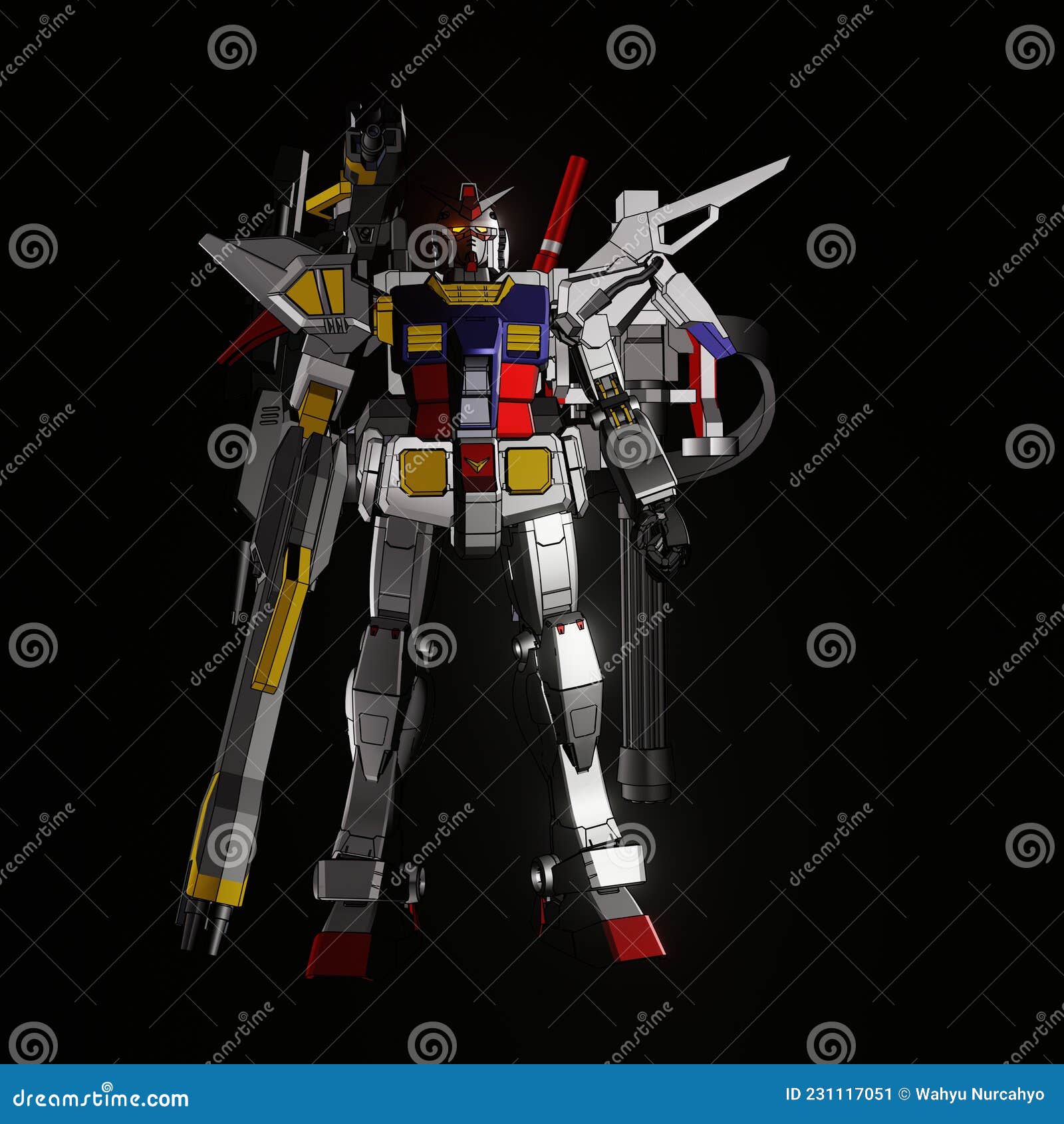 Illustration of an Ancient Combat Robot Editorial Photo - Illustration ...