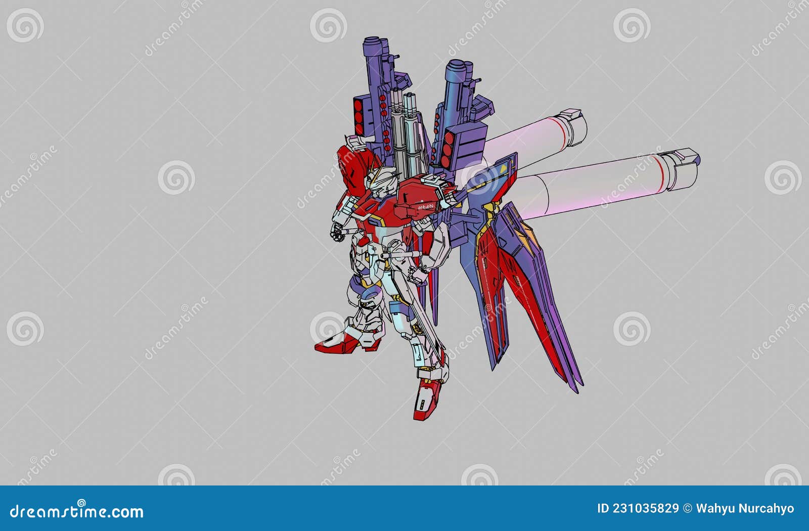 Illustration of an Ancient Combat Robot Editorial Stock Image ...