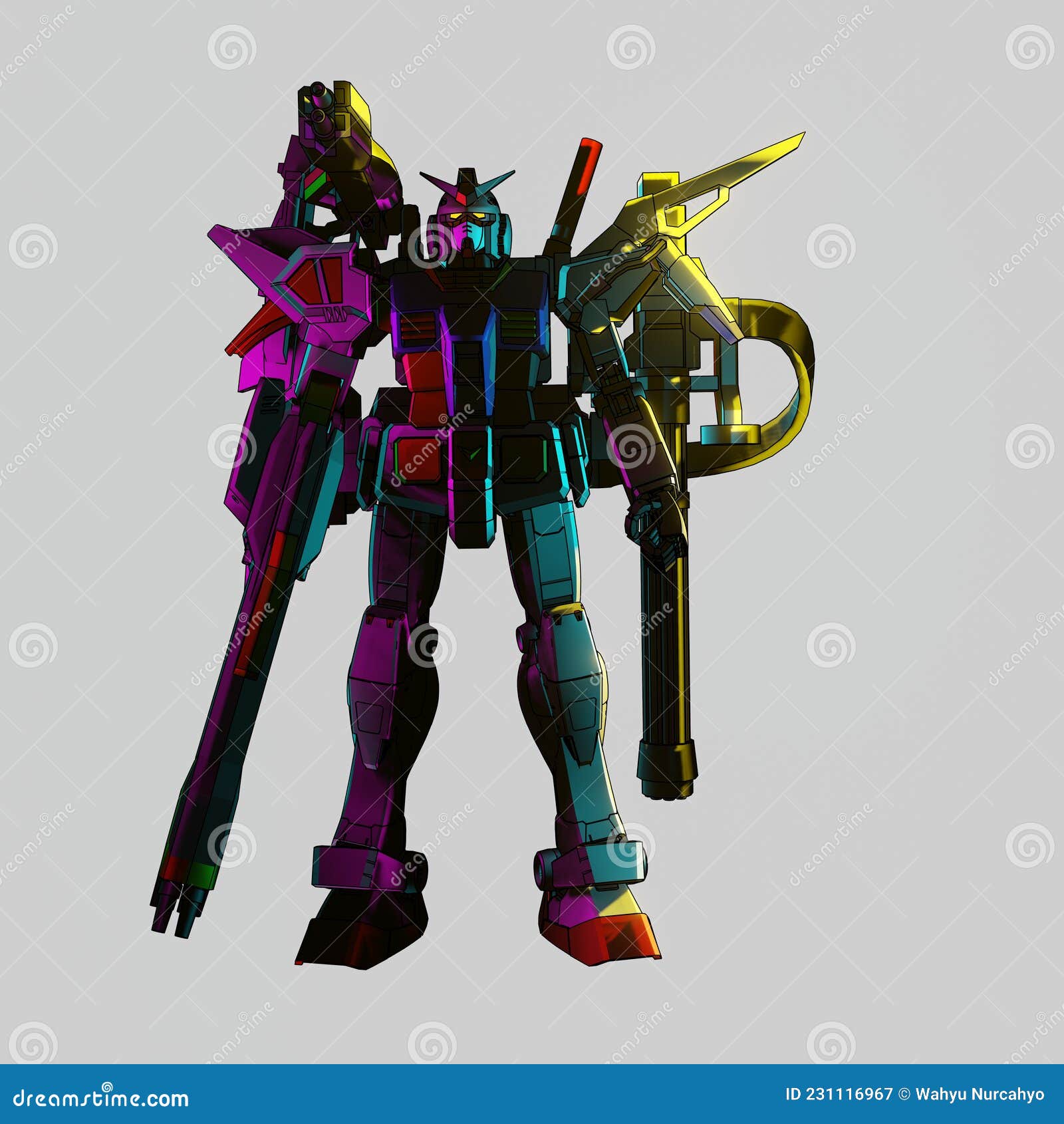 Illustration of an Ancient Combat Robot Editorial Photography ...