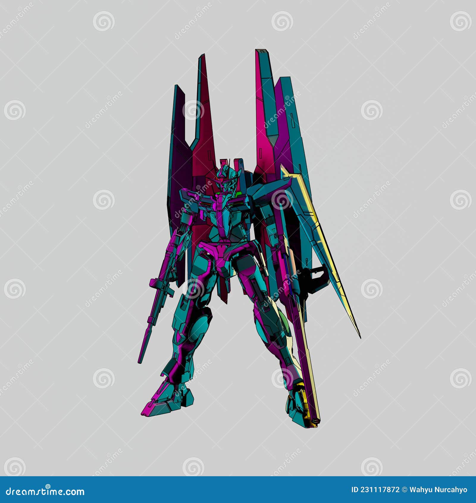 Illustration of an Ancient Combat Robot Editorial Photography ...