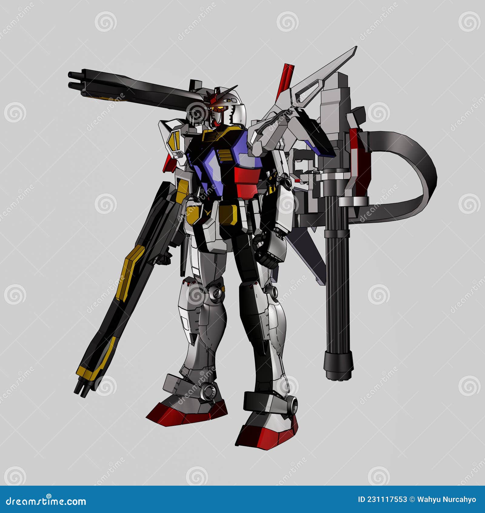 Illustration of an Ancient Combat Robot Editorial Stock Photo ...