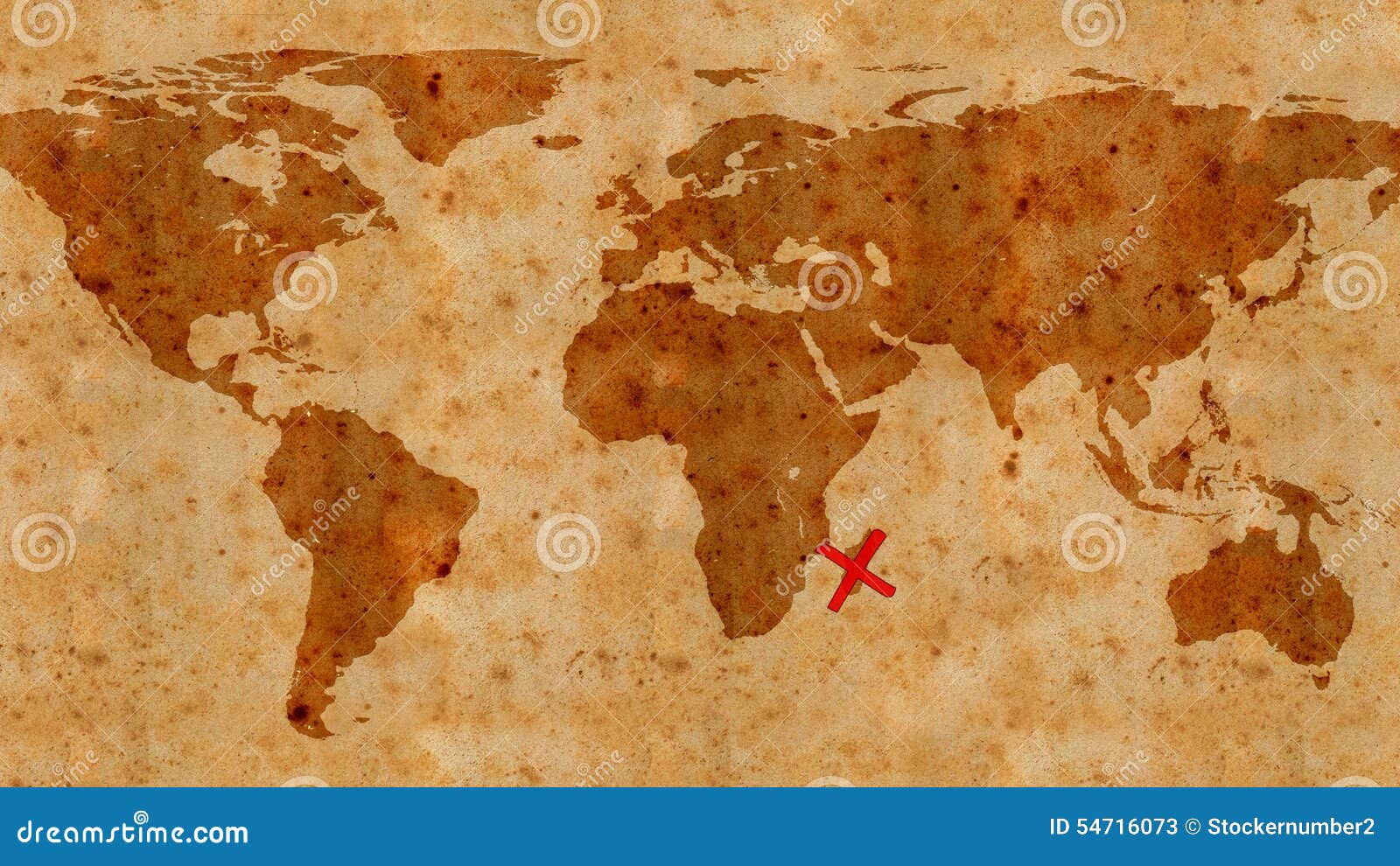 Illustration of an Ancient Treasure Map Texture Stock Illustration ...