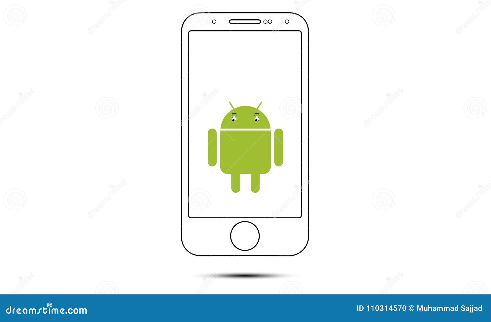 Android Mobile Phone editorial image. Illustration of display - 110314570