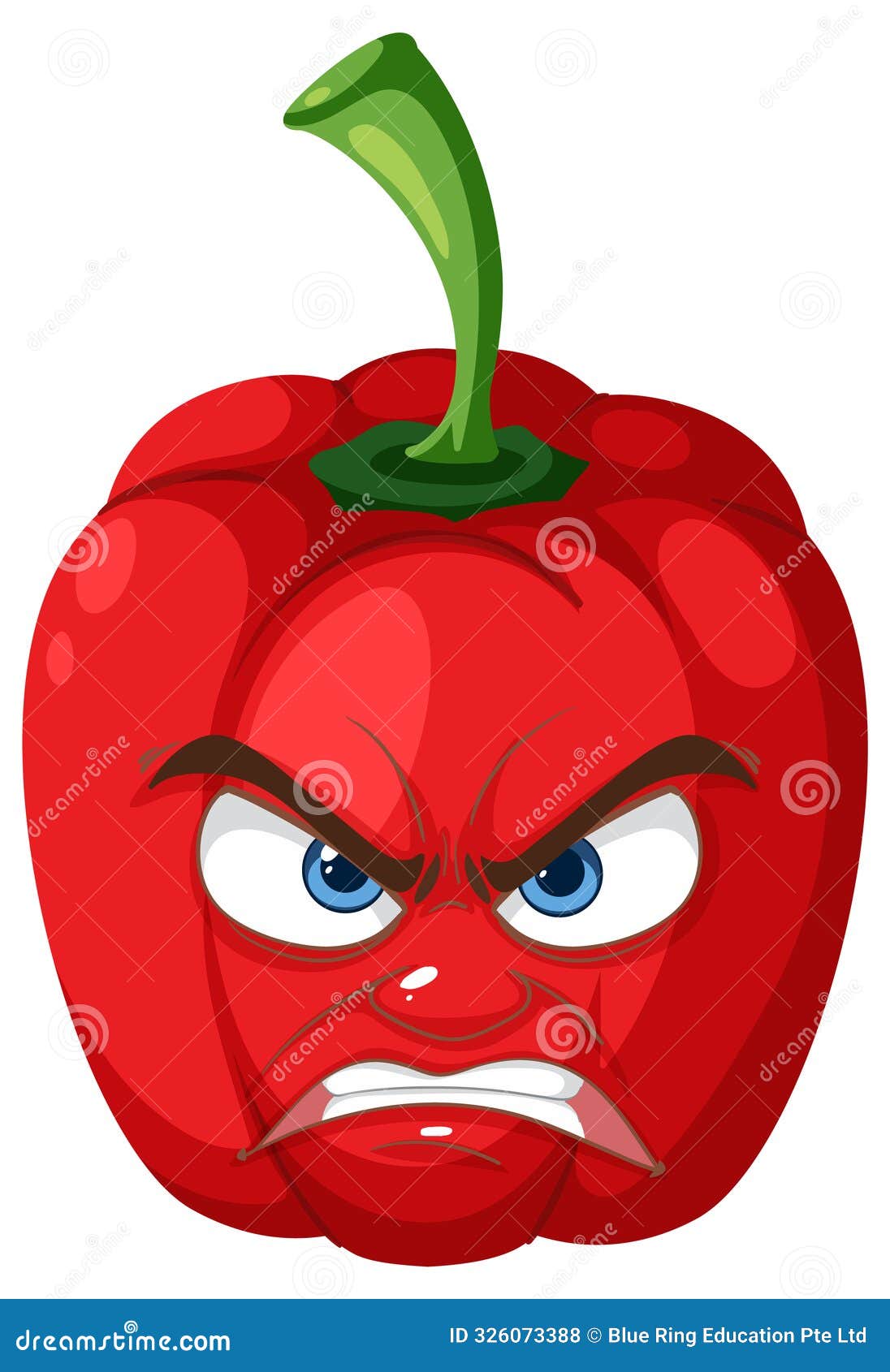 Angry Bell Cartoon Stock Illustration | CartoonDealer.com #48991603