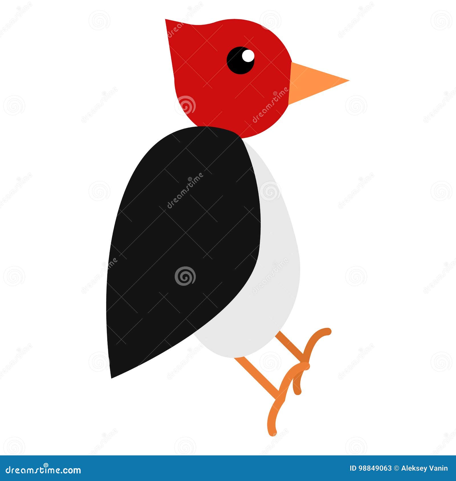 Illustration Animale De Vecteur De Pivert Illustration de Vecteur ...